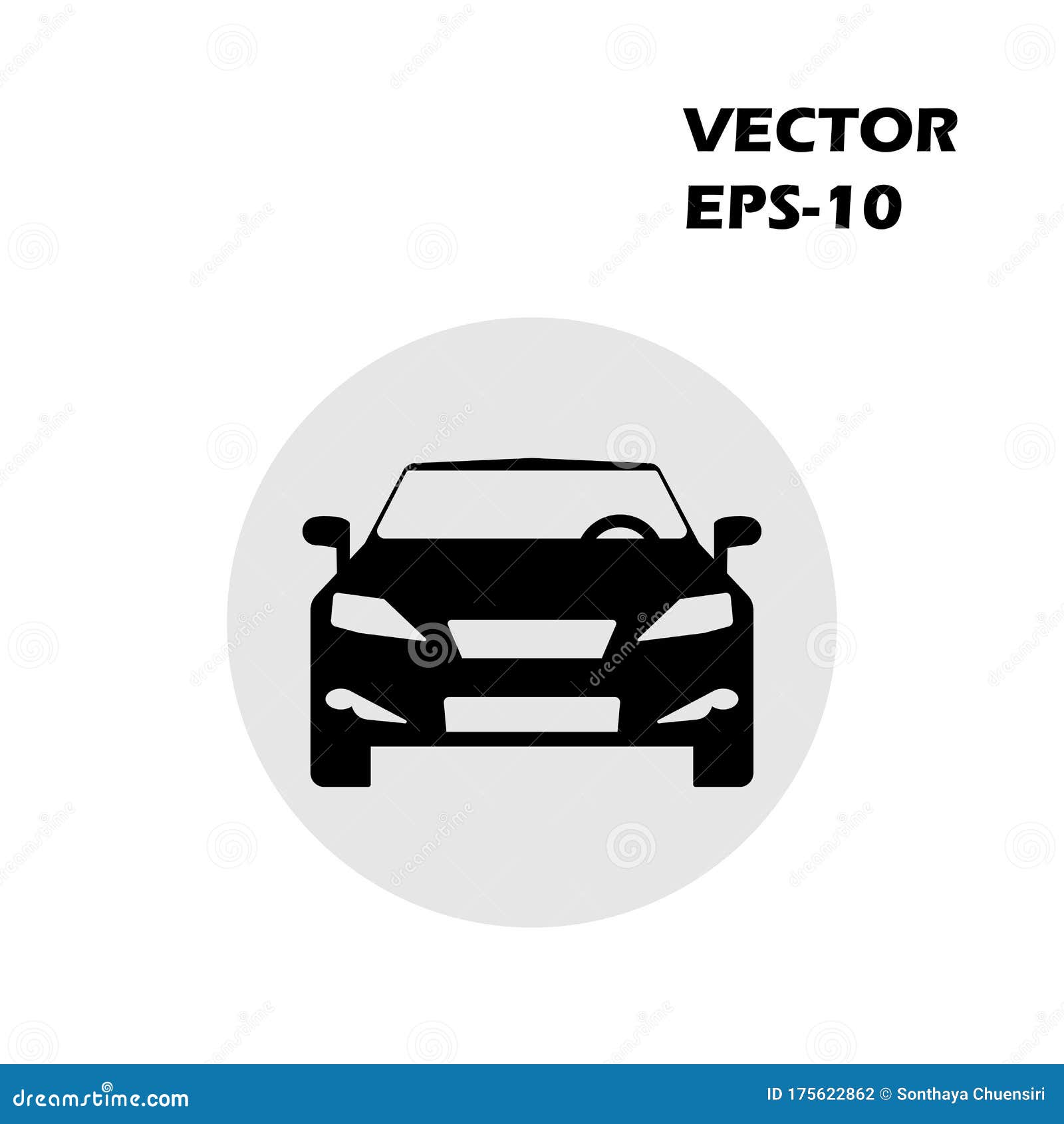 Solid Icons for Car Front,transportation,vector Illustrations Stock ...