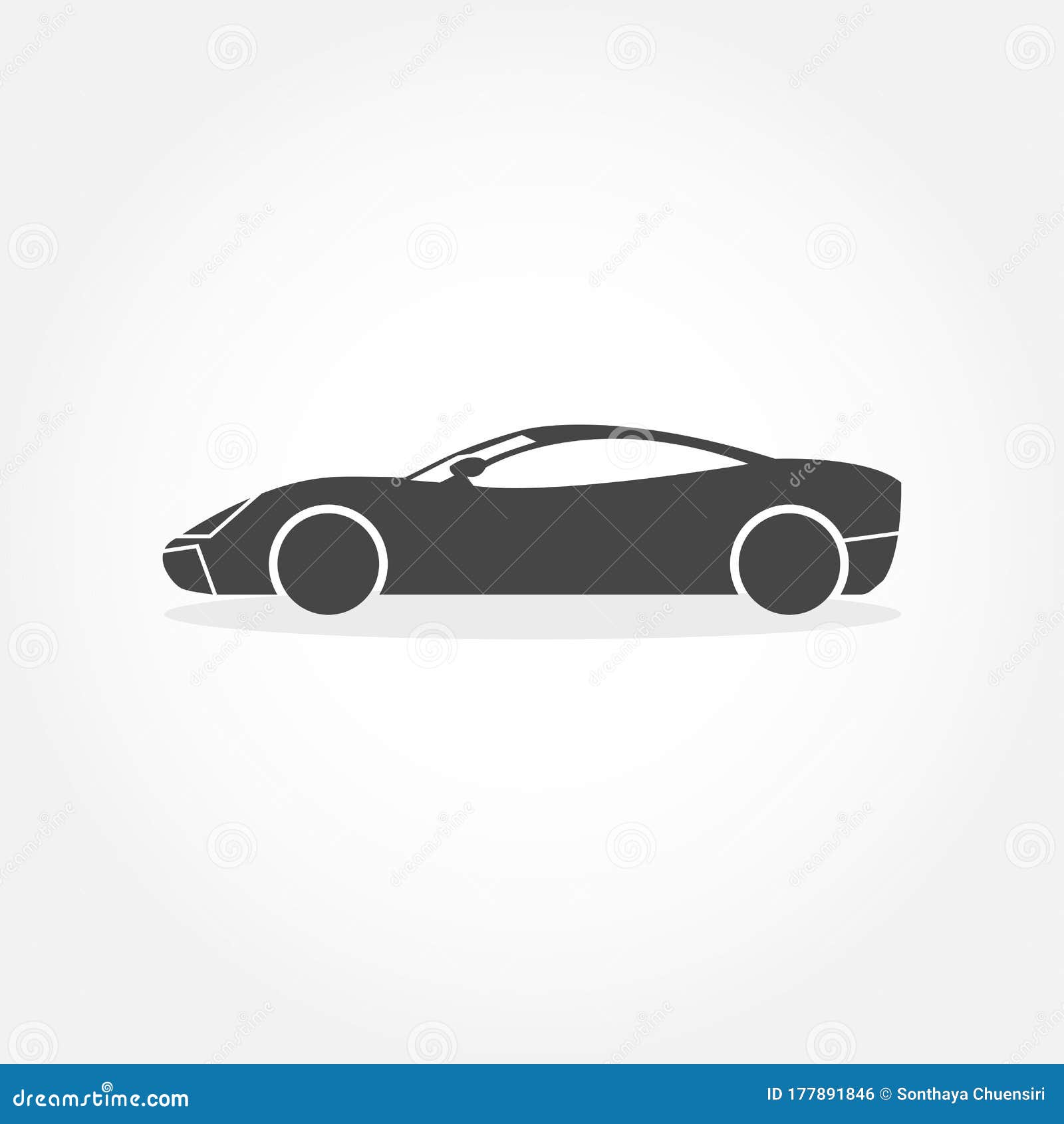 Solid Icons for Car Side View,vector Illustrations Stock Vector ...
