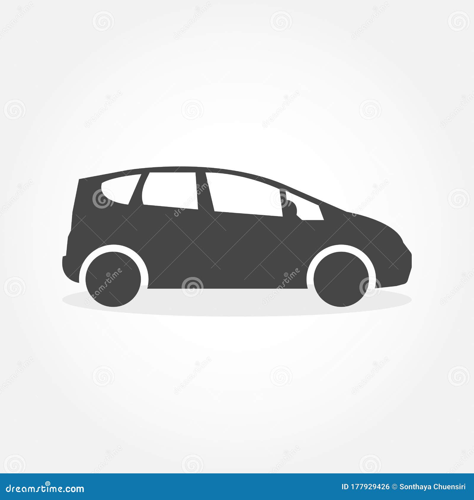 Solid Icons for Car Side View,vector Illustrations Stock Vector ...