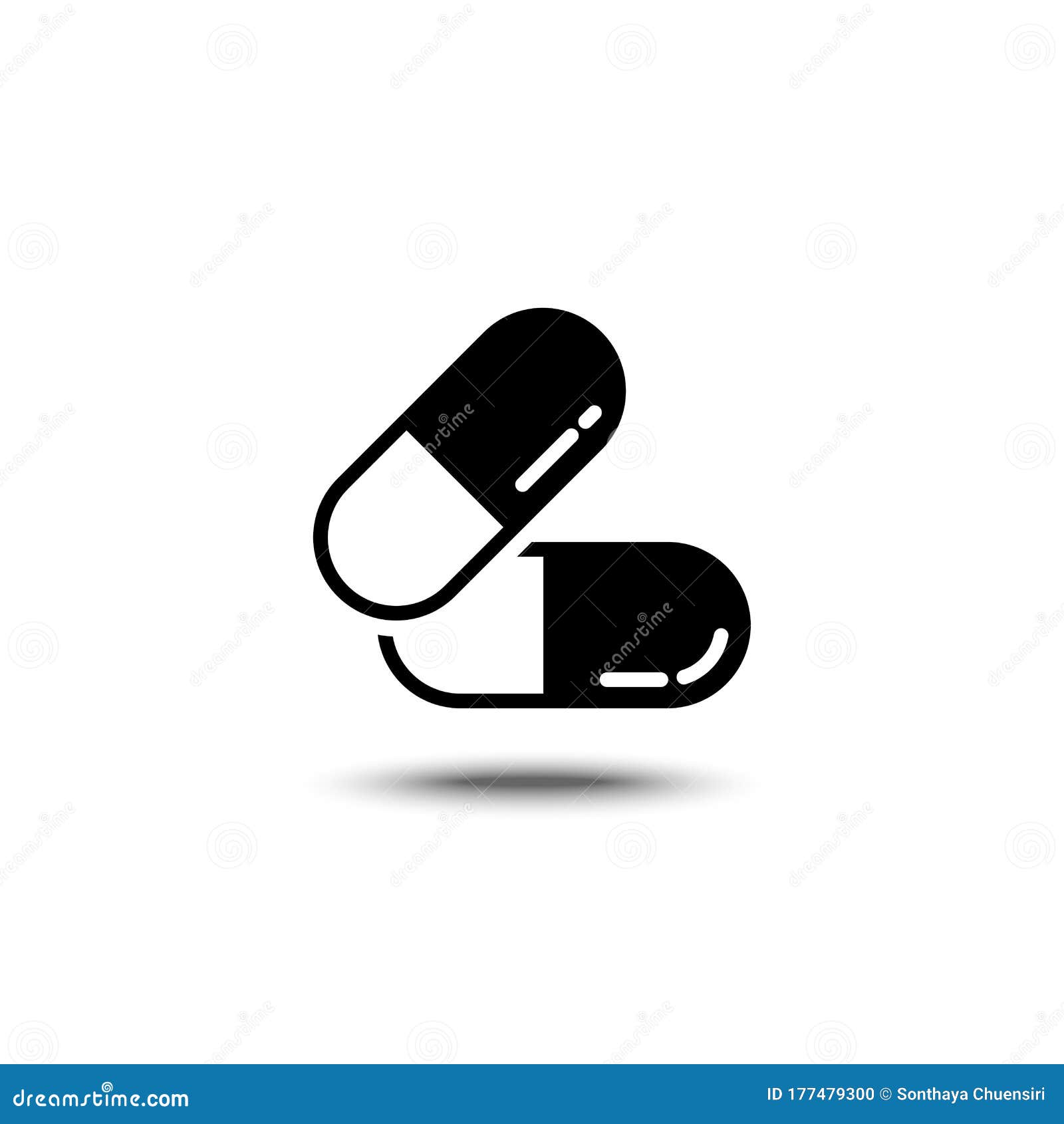 Solid Icons for Pills,vector Illustrations Stock Vector - Illustration ...