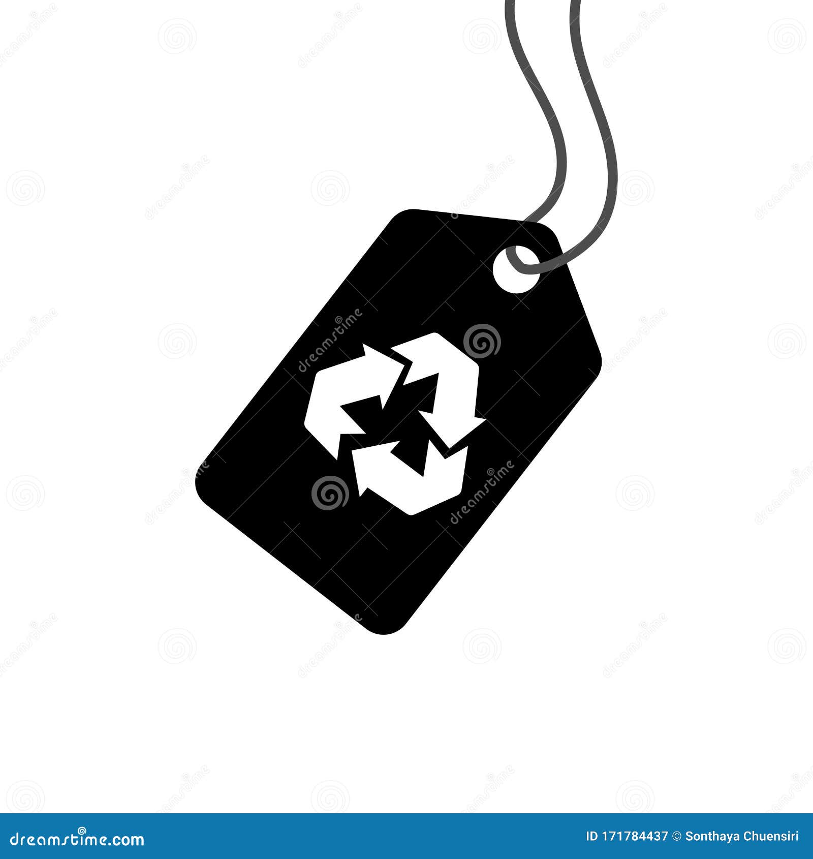 Solid Icons for Recycle Tag,vector Illustrations Stock Vector ...