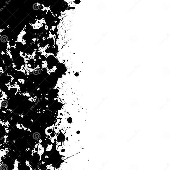 Solid ink splat border stock vector. Illustration of spill - 5175828
