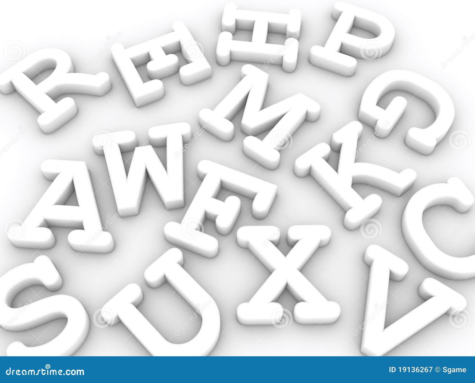 Solid Letters Royalty-Free Stock Photography | CartoonDealer.com #19136267