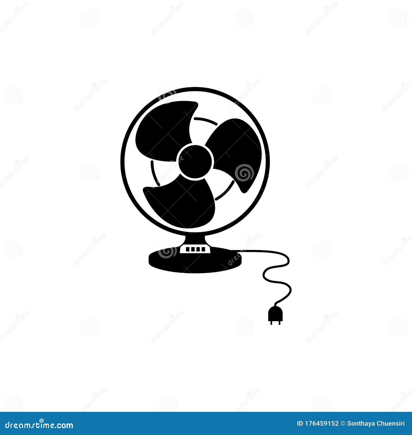 Solid Line Icons for Electric Fan,vector Illustrations Stock Vector ...