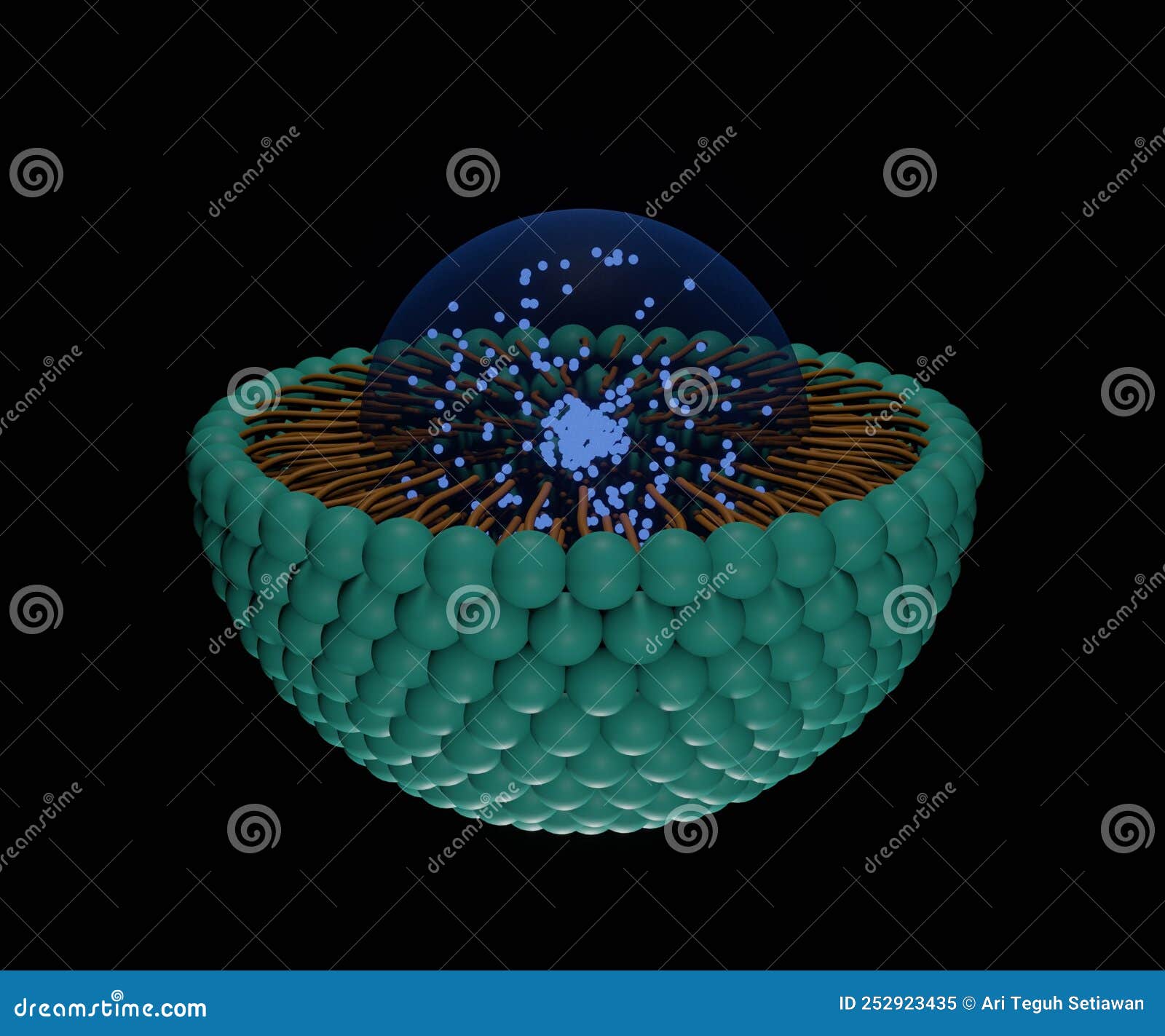 Solid Lipid Nanoparticle With Nanodrugs Carrier Royalty-Free Stock ...