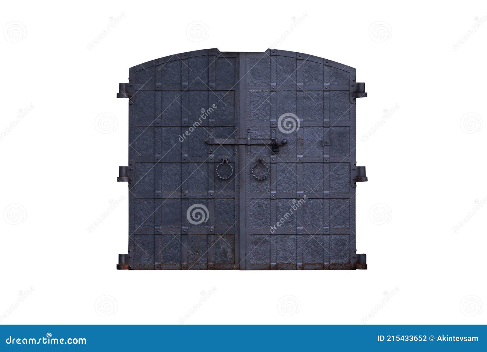 Wrought Iron Gate Isolated on White Stock Photo - Image of isolated ...