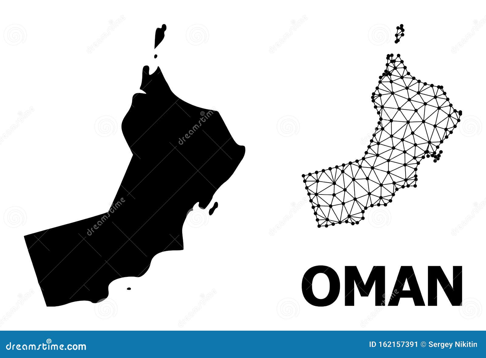 Linear Oman Map Icon From Countrymaps Outline Collection. Thin Line ...
