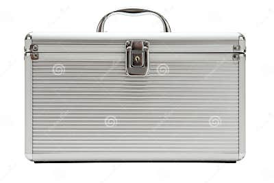 Solid Metal Case stock image. Image of locked, cashbox - 4175905