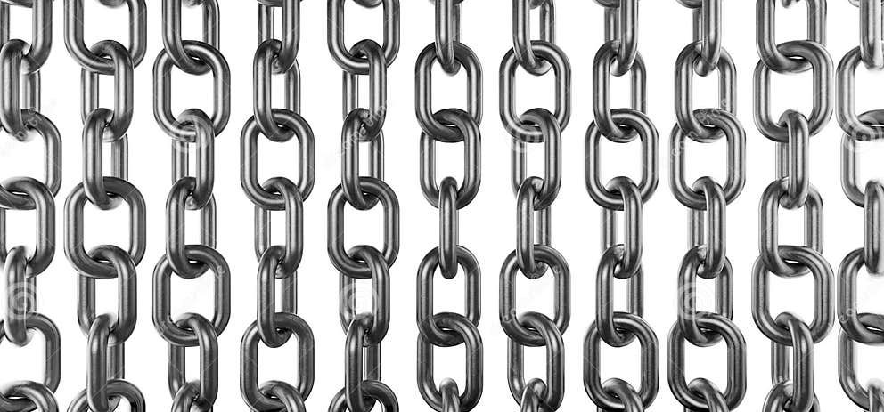 Solid Metal Chain Background. a Metal Chain Covers the Frame. Preparing ...