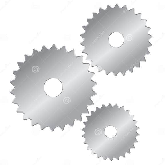 Solid Metal Gears stock vector. Illustration of detailed - 28164817