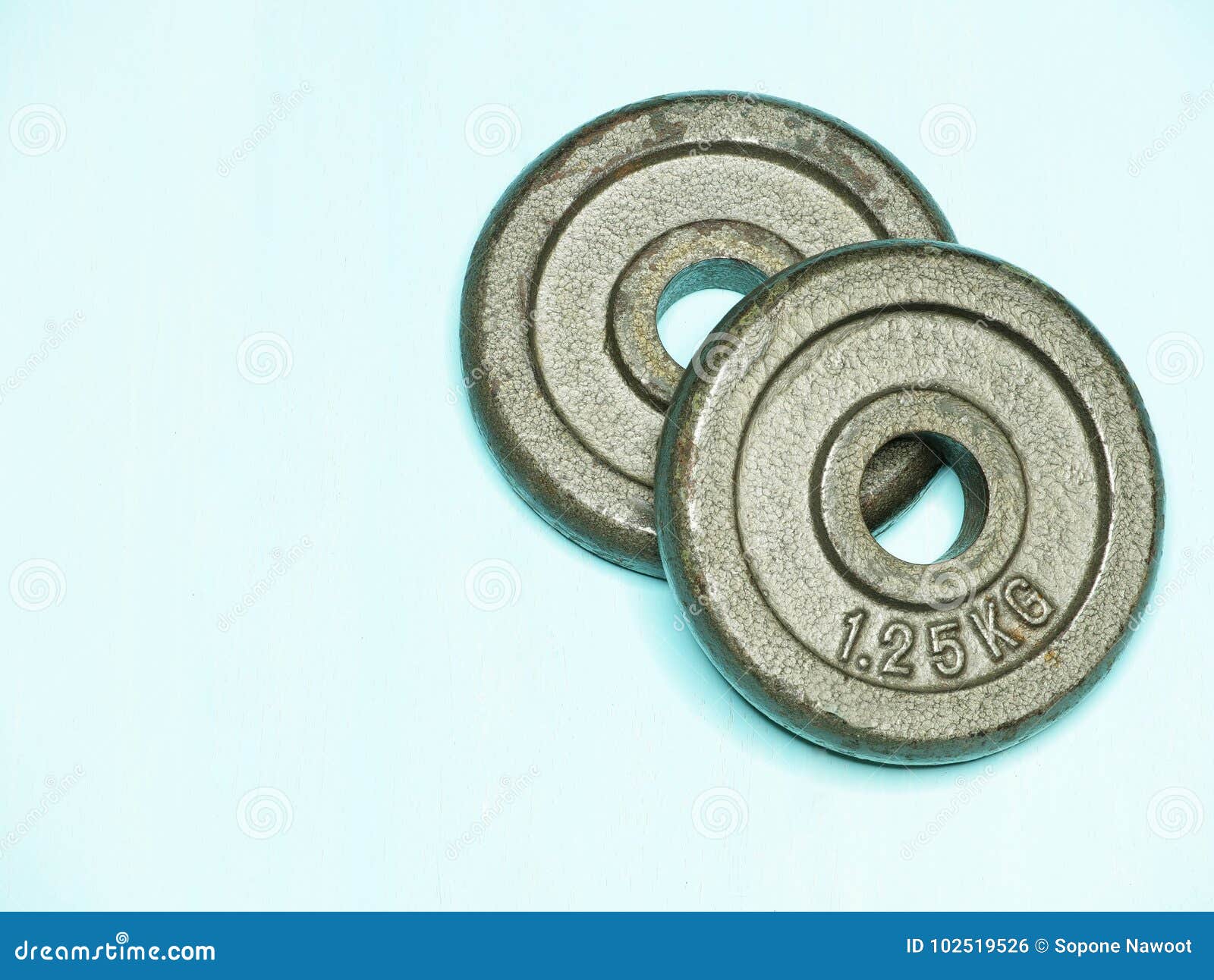 Solid metal weight plates stock photo. Image of heavy - 102519526