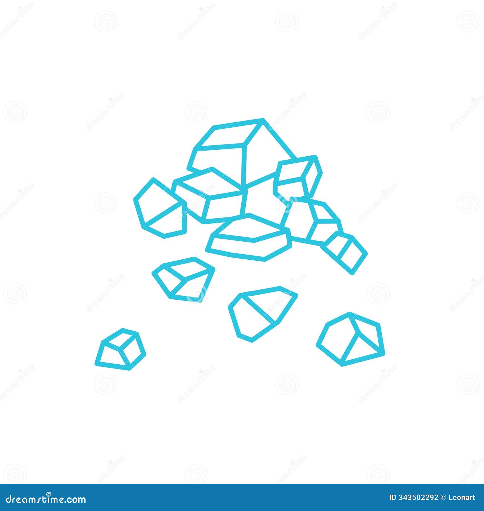 Solid Mineral Salt Icon. Isolated on White Background Stock Vector ...