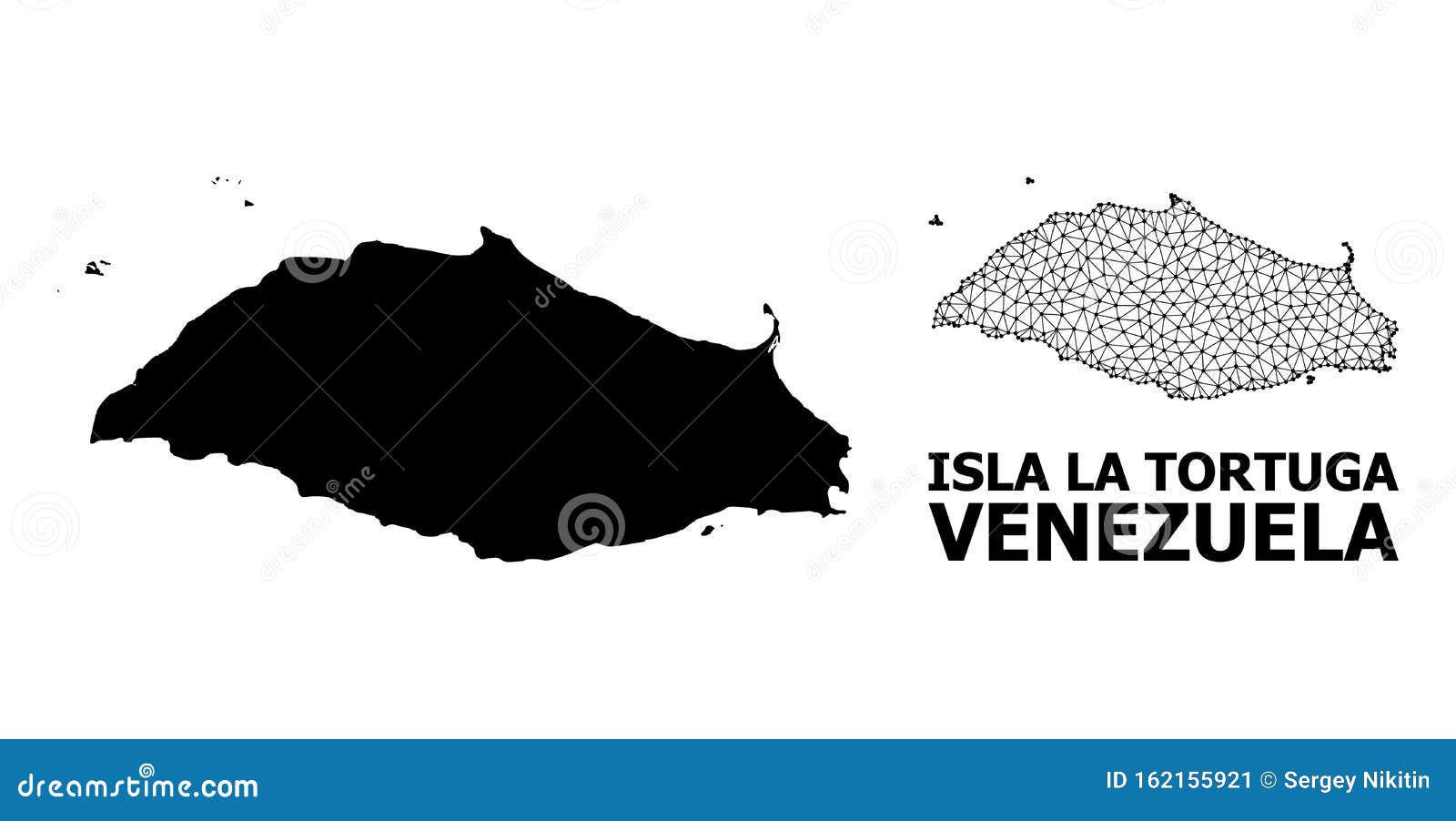 Linear Map Of Isla La Tortuga With Spectrum Gradient Vector ...