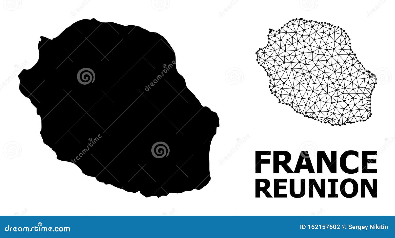 Reunion Island Detailed Editable Map Vector Illustration ...