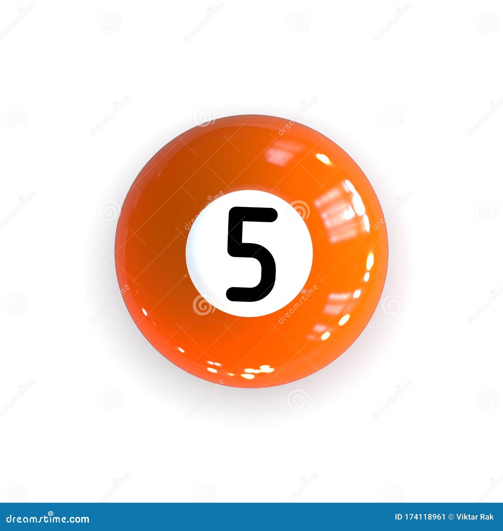 Five Billiard Cues Vector Illustration | CartoonDealer.com #37112298