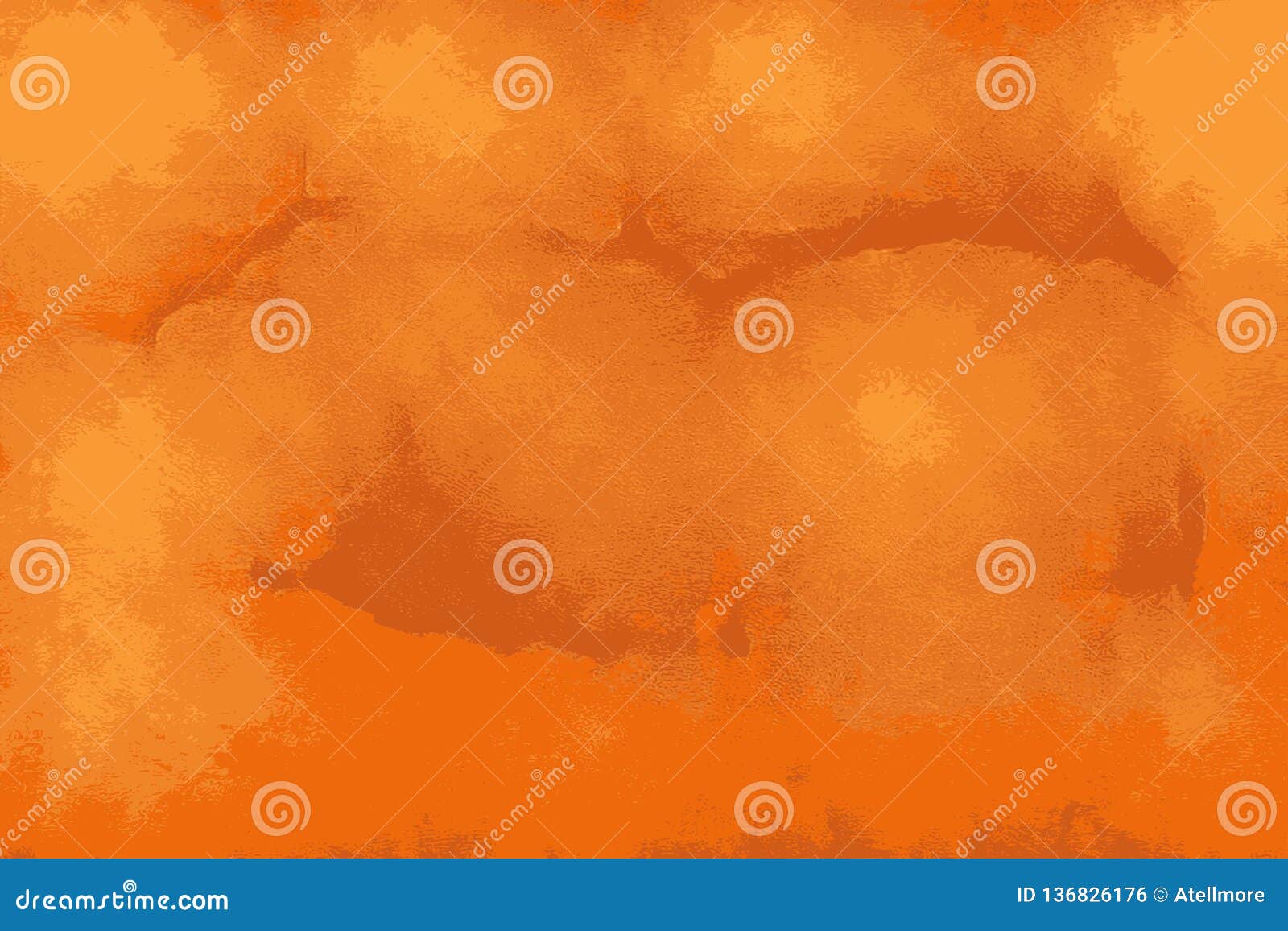 Solid Orange Texture of an Artisanal Wall with Light Reflections Stock ...