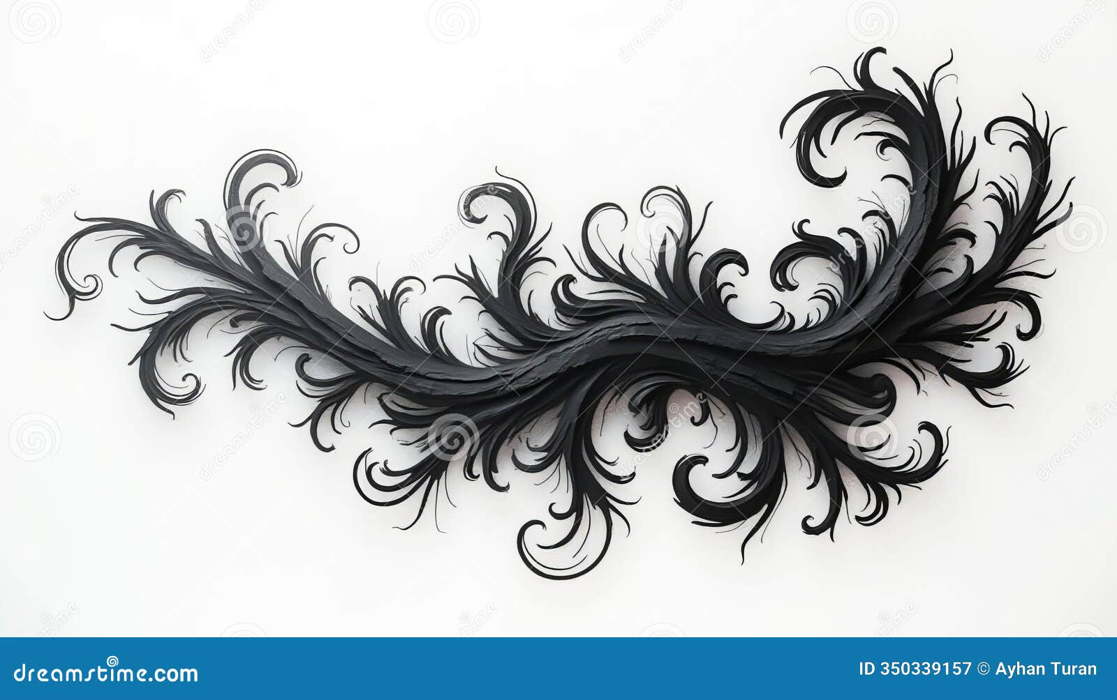 A Solid Pencil Abstract Pattern on White Background, Fantasy Style ...