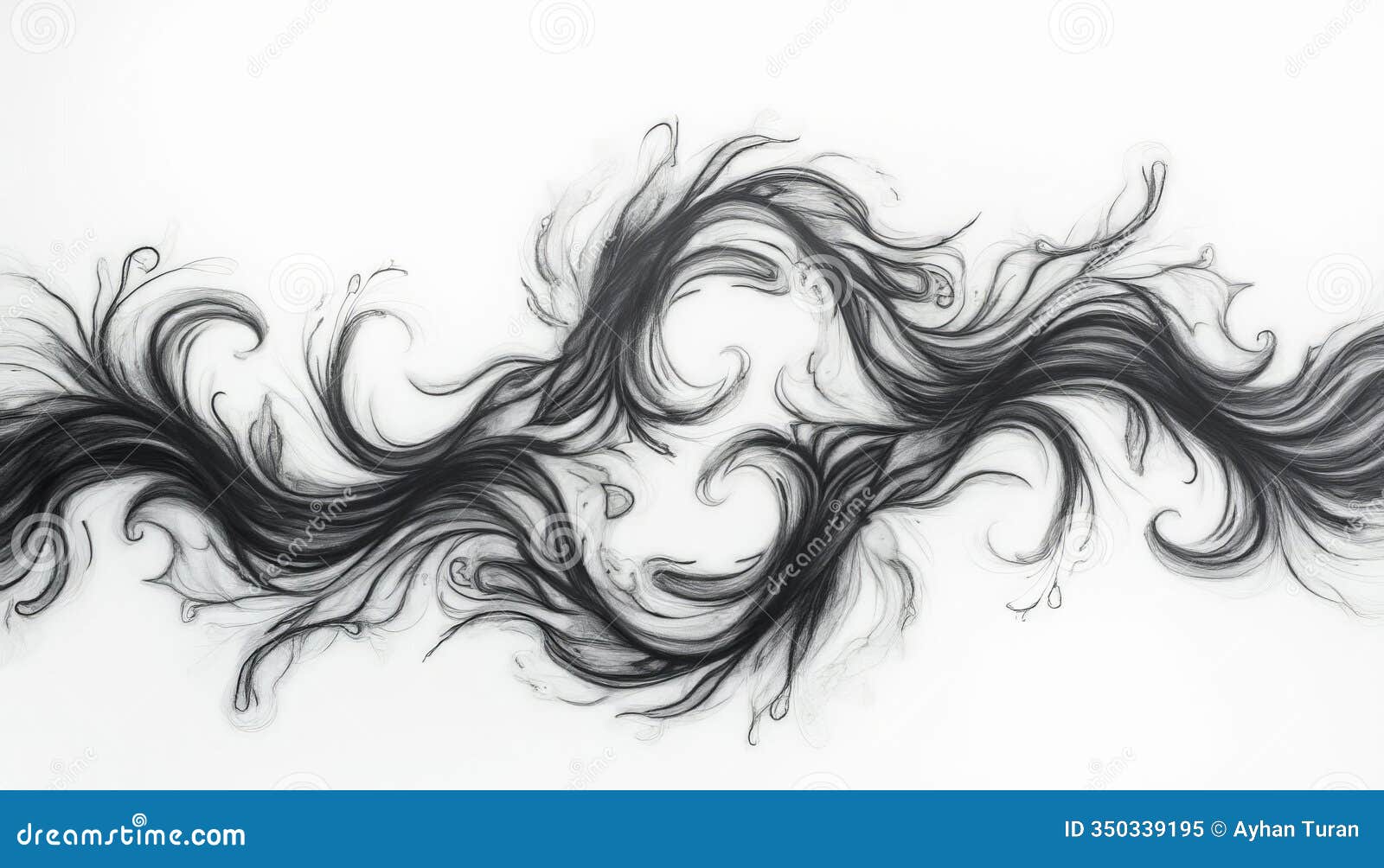 A Solid Pencil Abstract Pattern on White Background, Fantasy Style ...