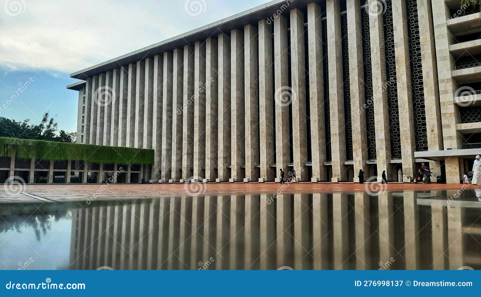 Solid pillar of a mosque stock image. Image of rock - 276998137