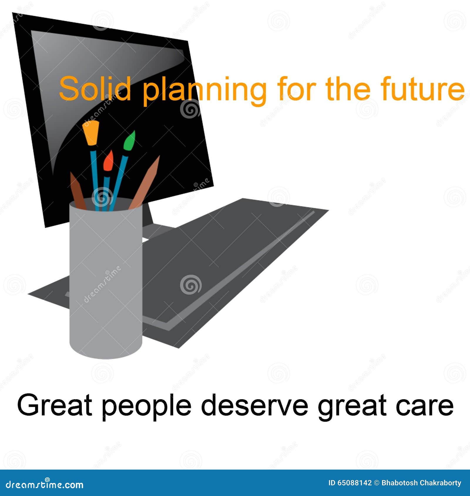 Solid Planning for the Future Stock Photo - Illustration of designing ...