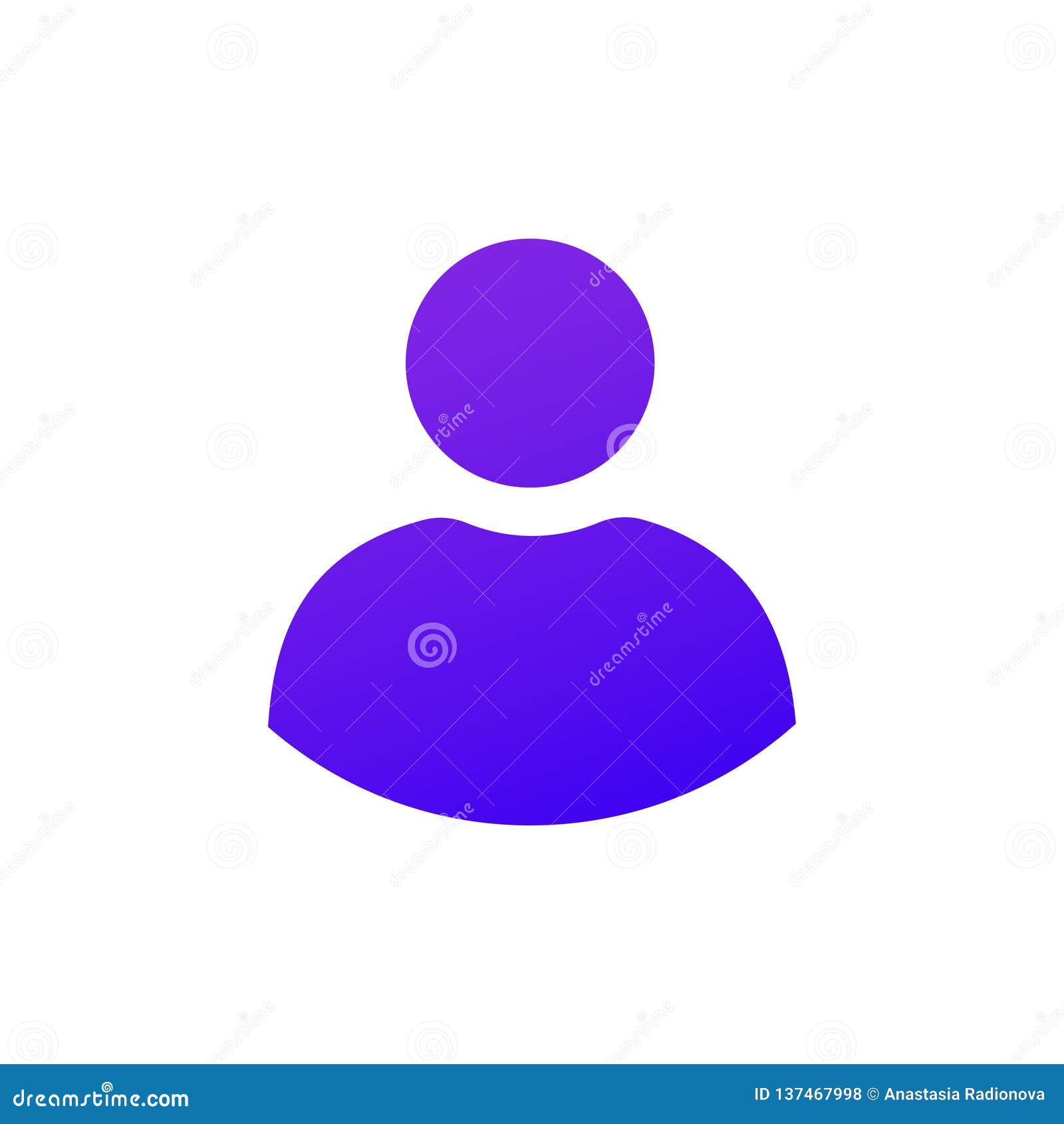 Solid Purple Gradient User Icon. Web Icon. Stock Vector - Illustration ...