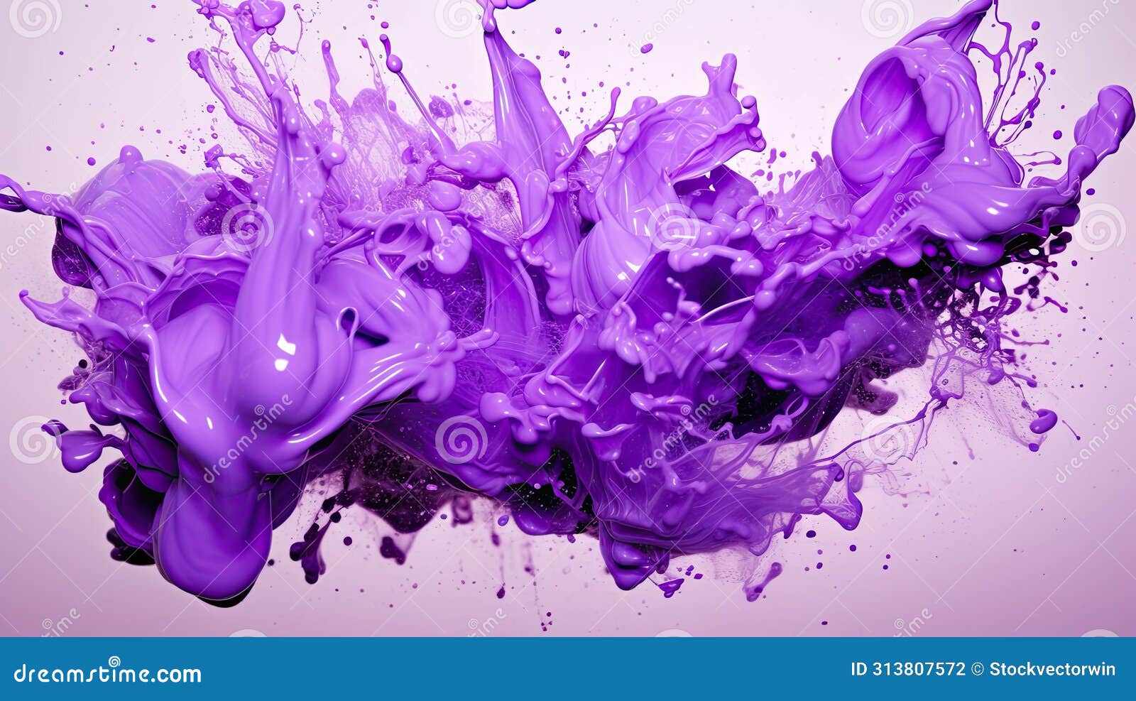 Solid purple paint splash stock illustration. Illustration of generated ...