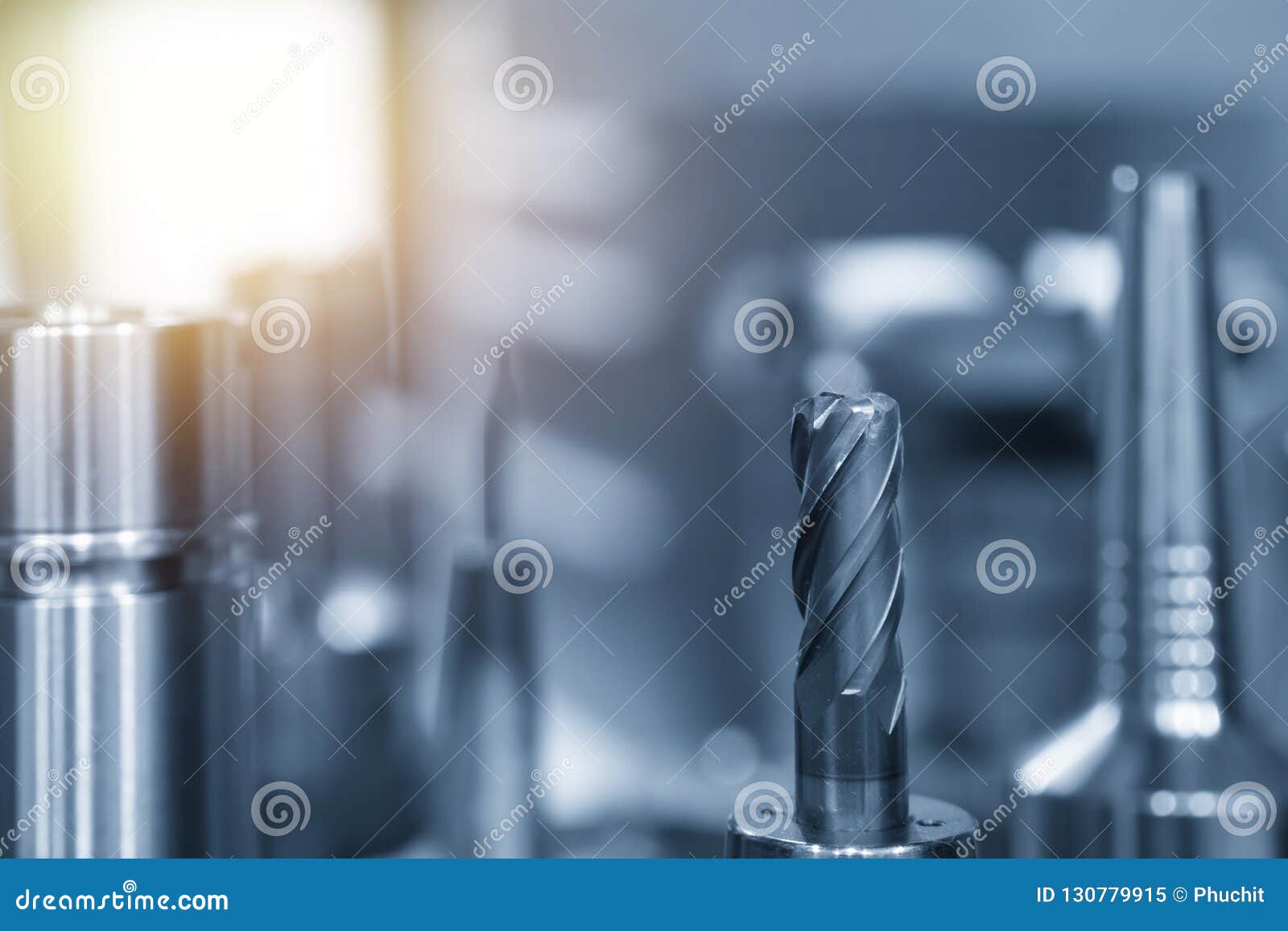 The Solid Radius End Mill Tool for CNC Machine. Stock Image - Image of ...