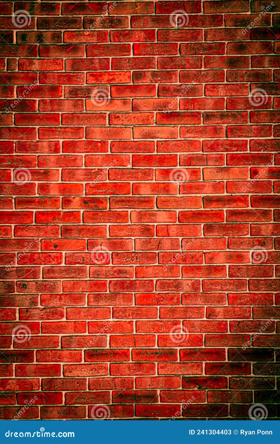 A Solid Red Brick Wall in Orwell, Ohio Stock Image - Image of ...
