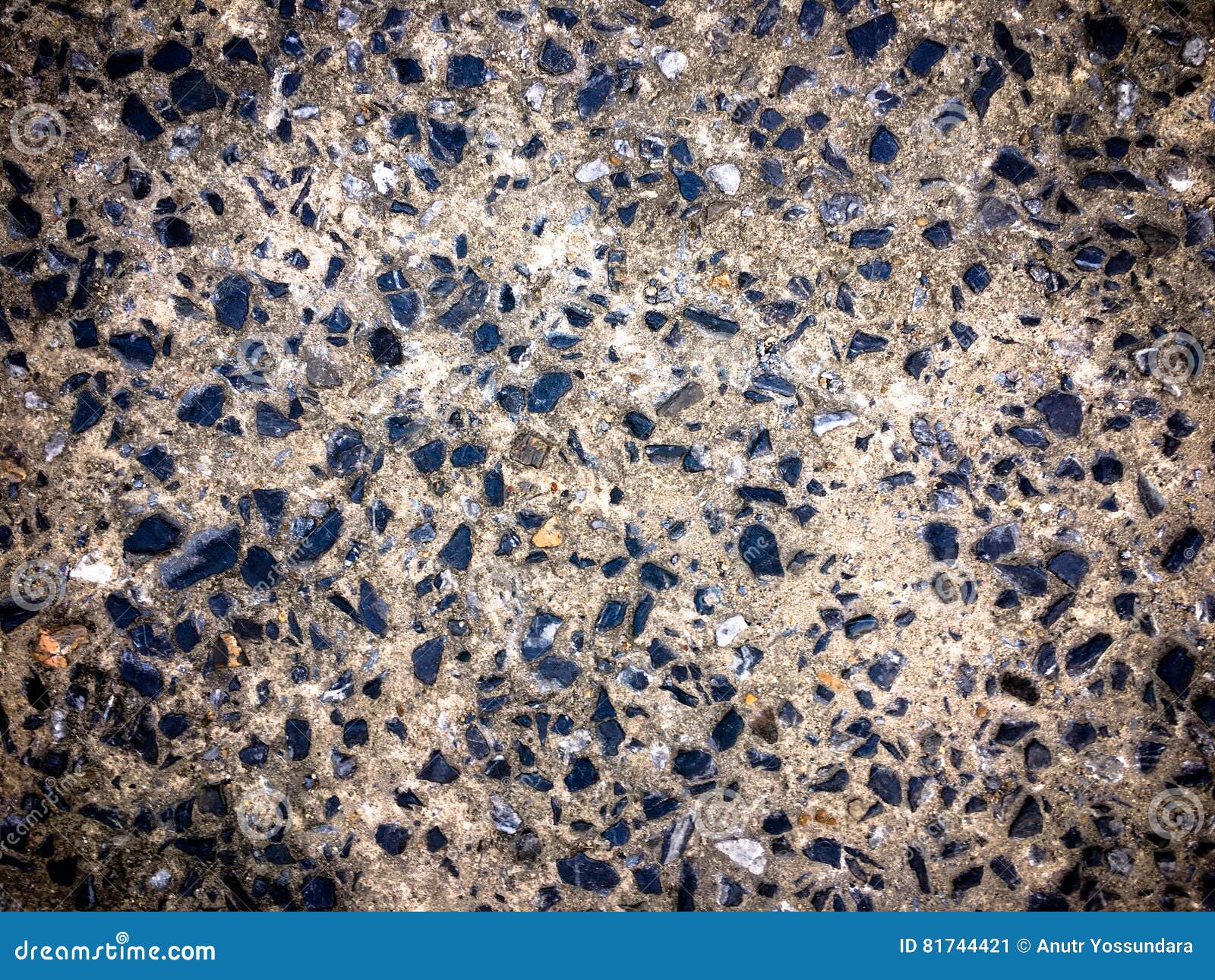 Solid Rock Concrete Ground Surface Texture Stock Image - Image of road ...