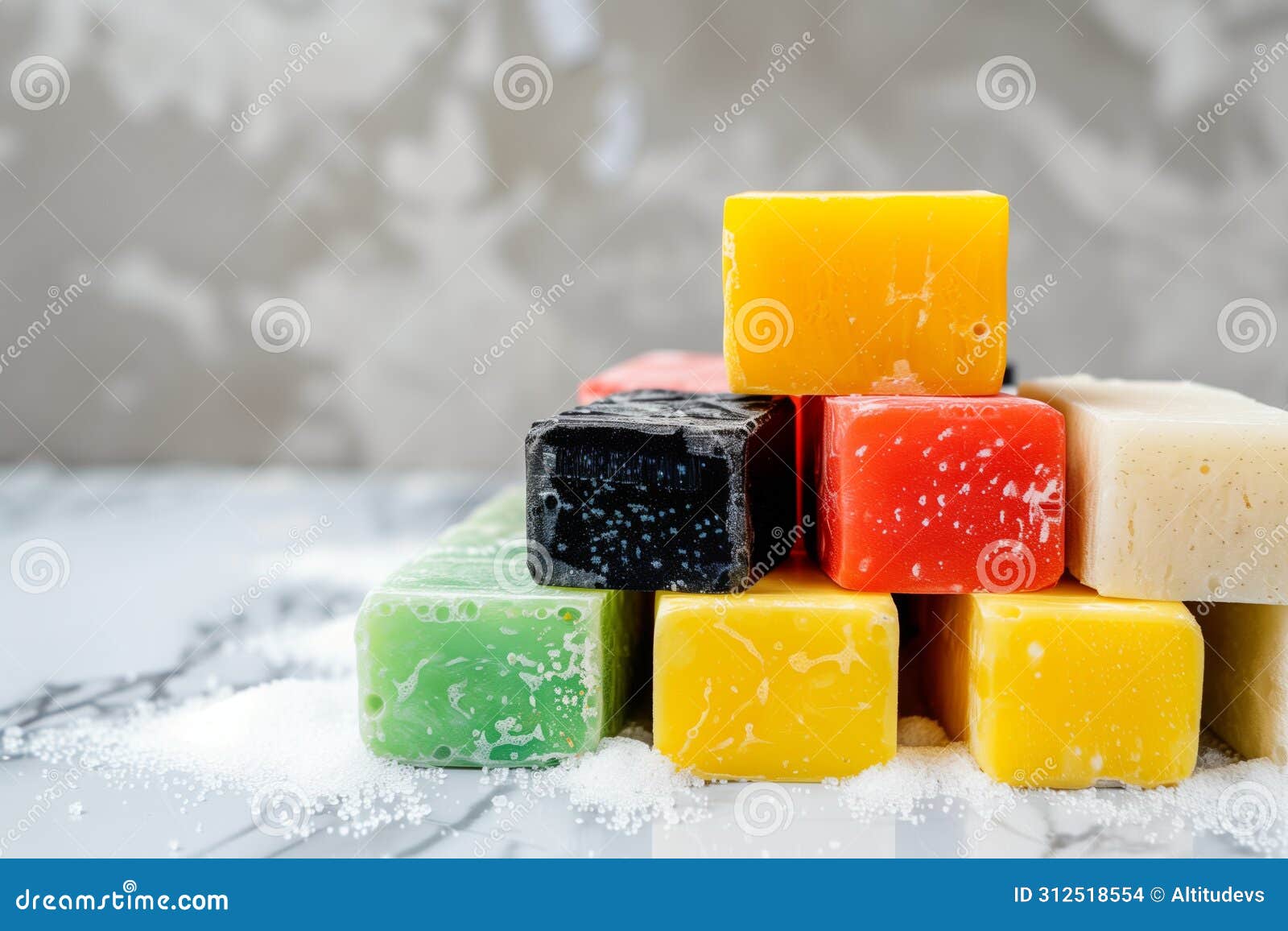 Solid Shampoo Bars Stacked in a Pyramid Shape Stock Photo - Image of ...