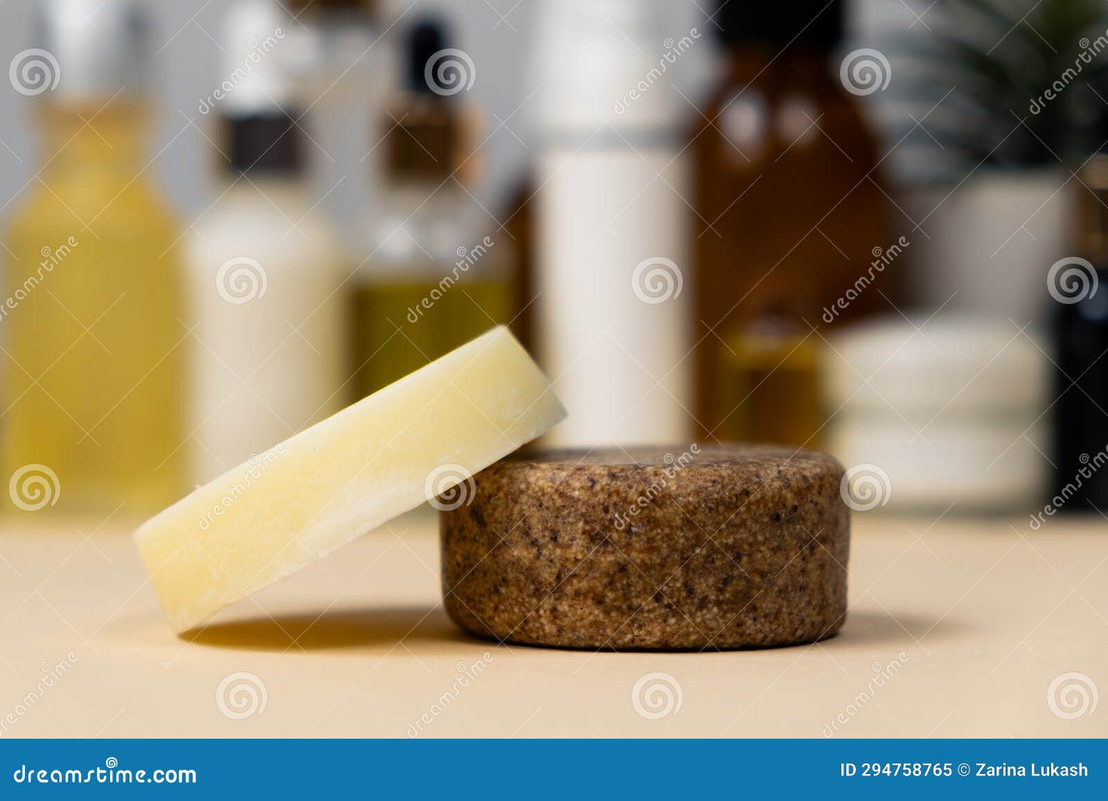 Solid Shampoos are Natural Hair Care. Eco-friendly Cosmetics without ...