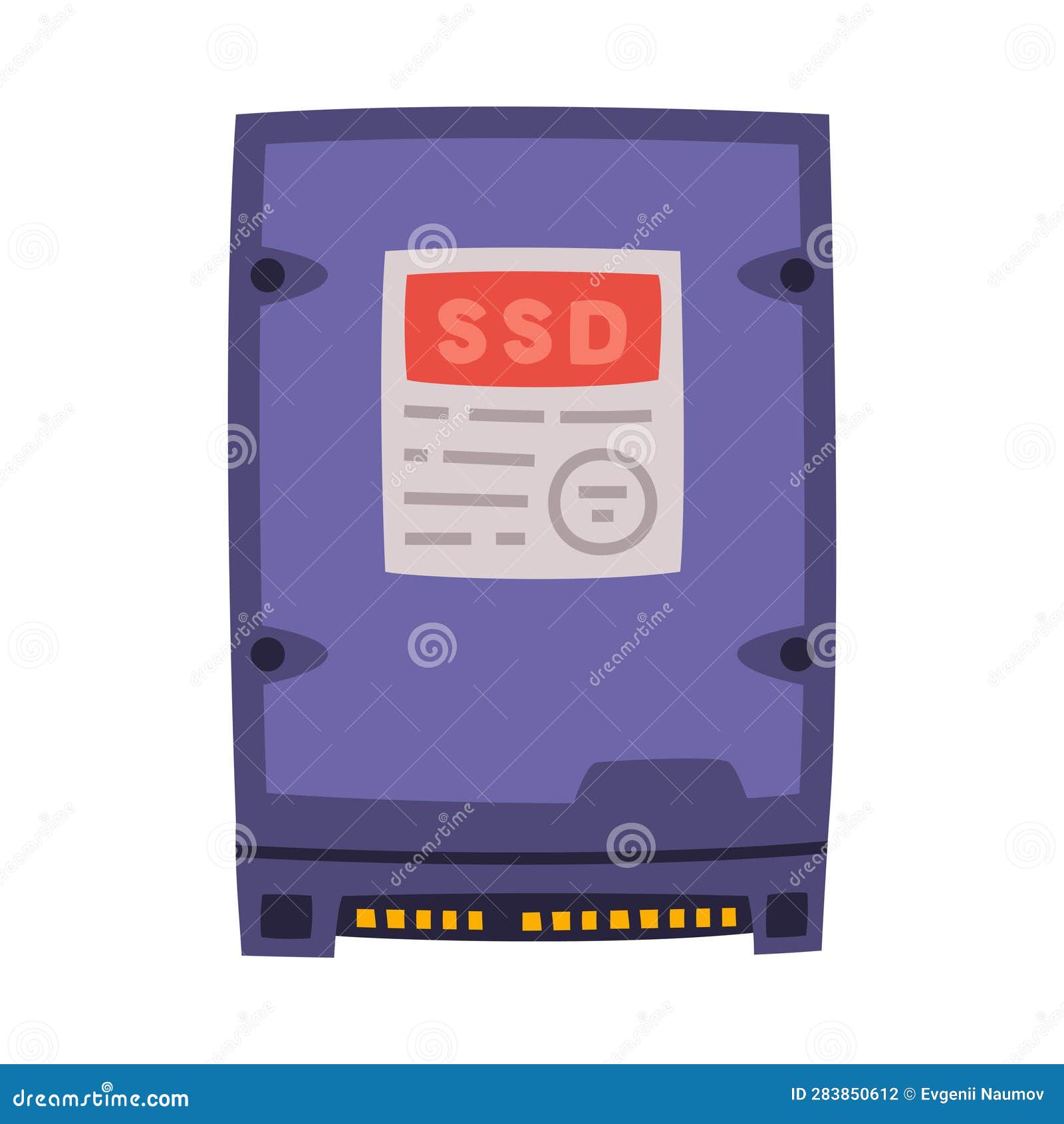 Solid-state Drive As Personal Computer Accessory and Component Vector ...