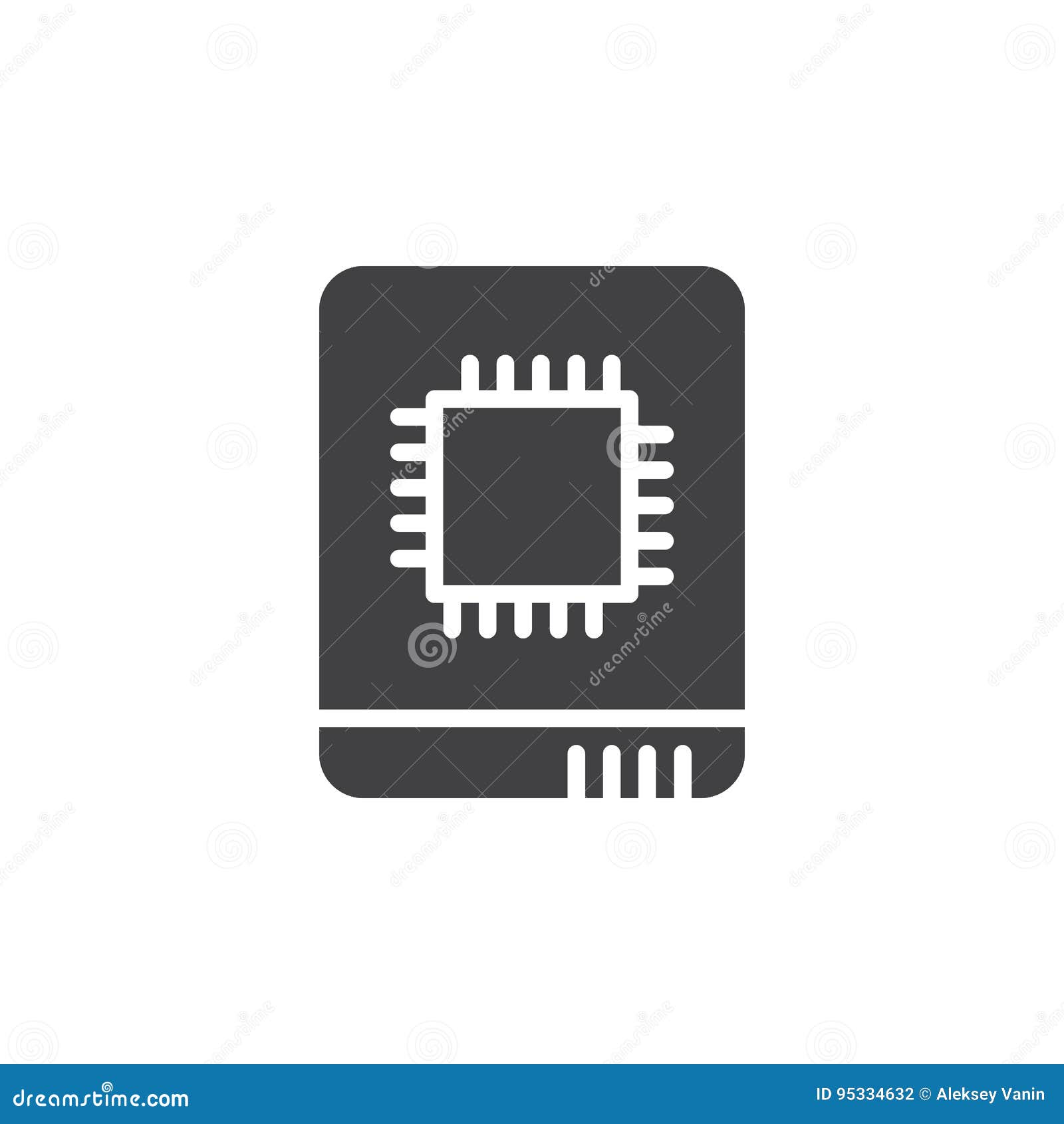 Solid State Drive Icon Vector, Filled Flat Sign, Solid Pictogram ...