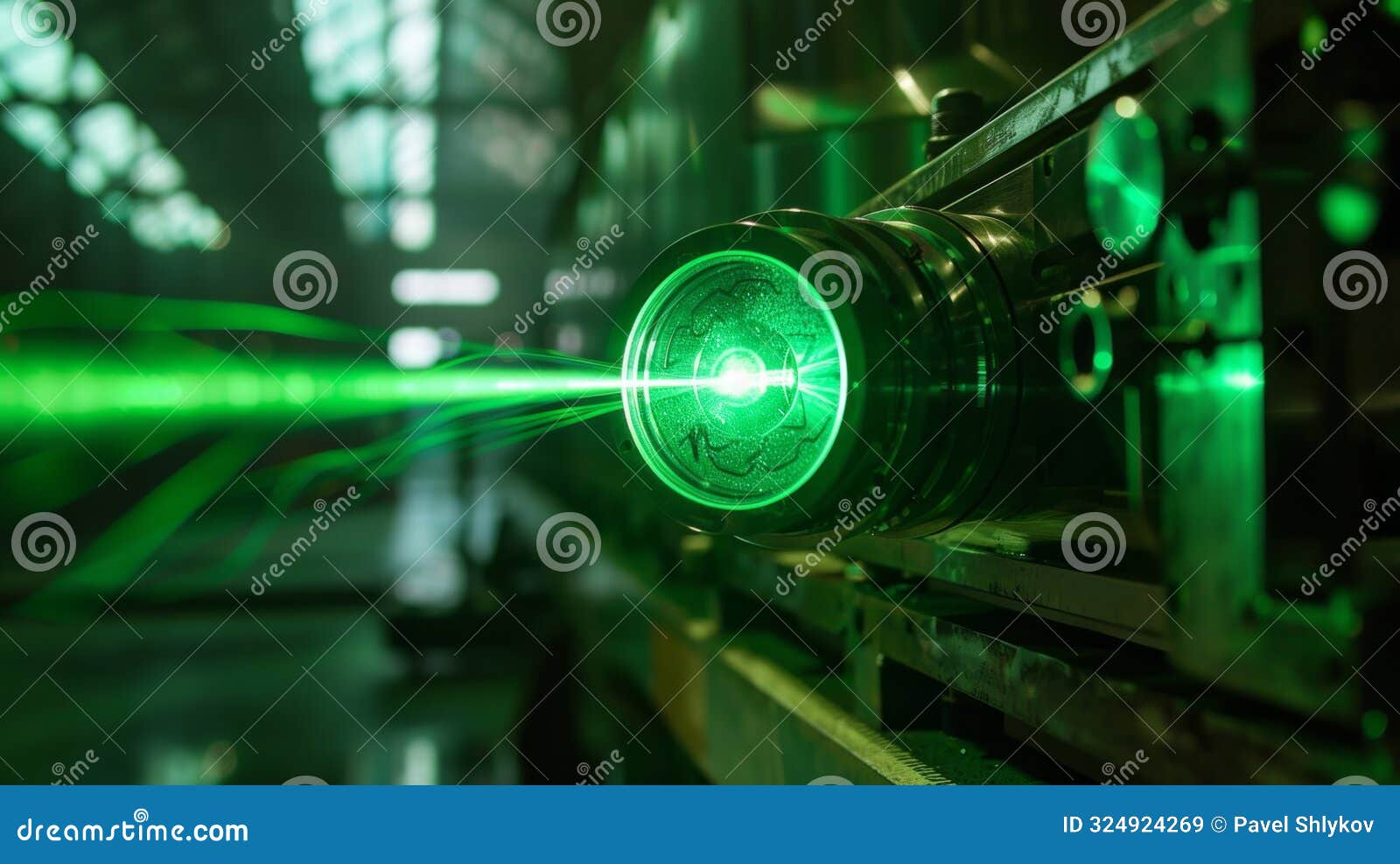 Solid-state Laser Installation in Physical Laboratory Stock Image - Image of reflection ...