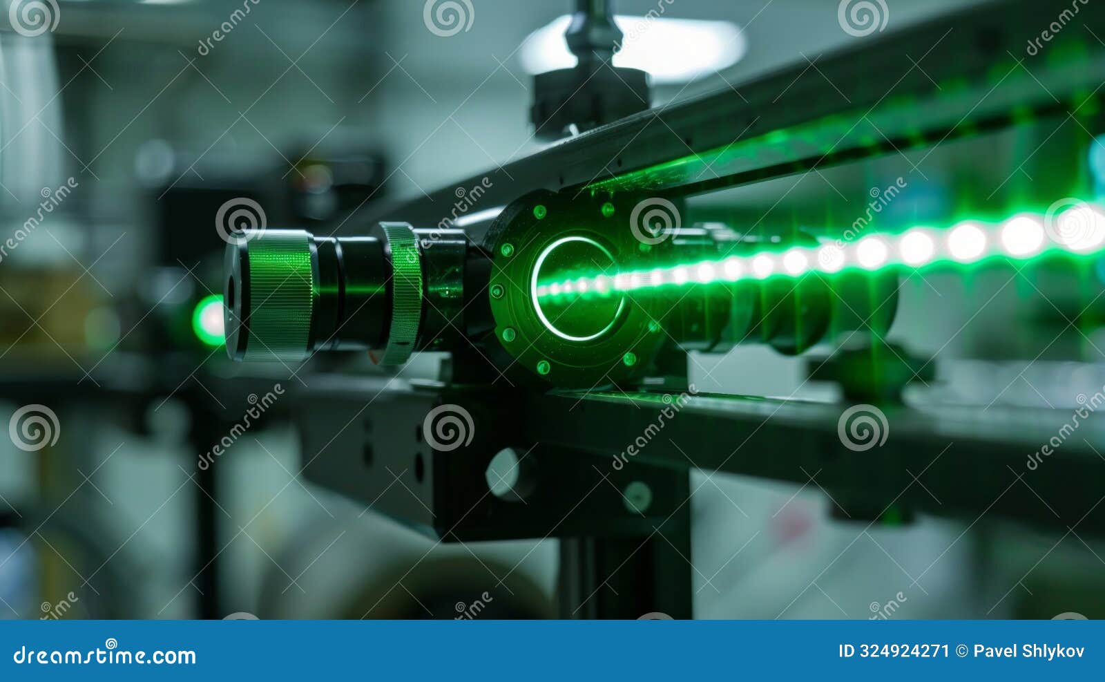 Solid-state Laser Installation in Physical Laboratory Stock Image ...