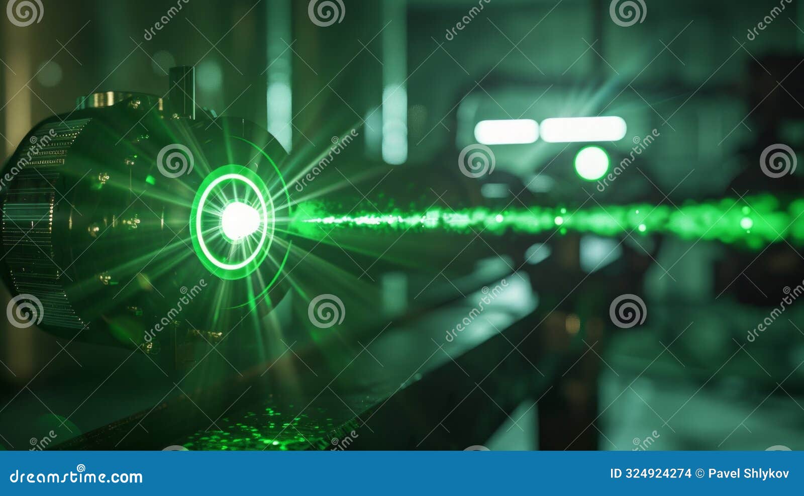 Solid-state Laser Installation in Physical Laboratory Stock Photo ...