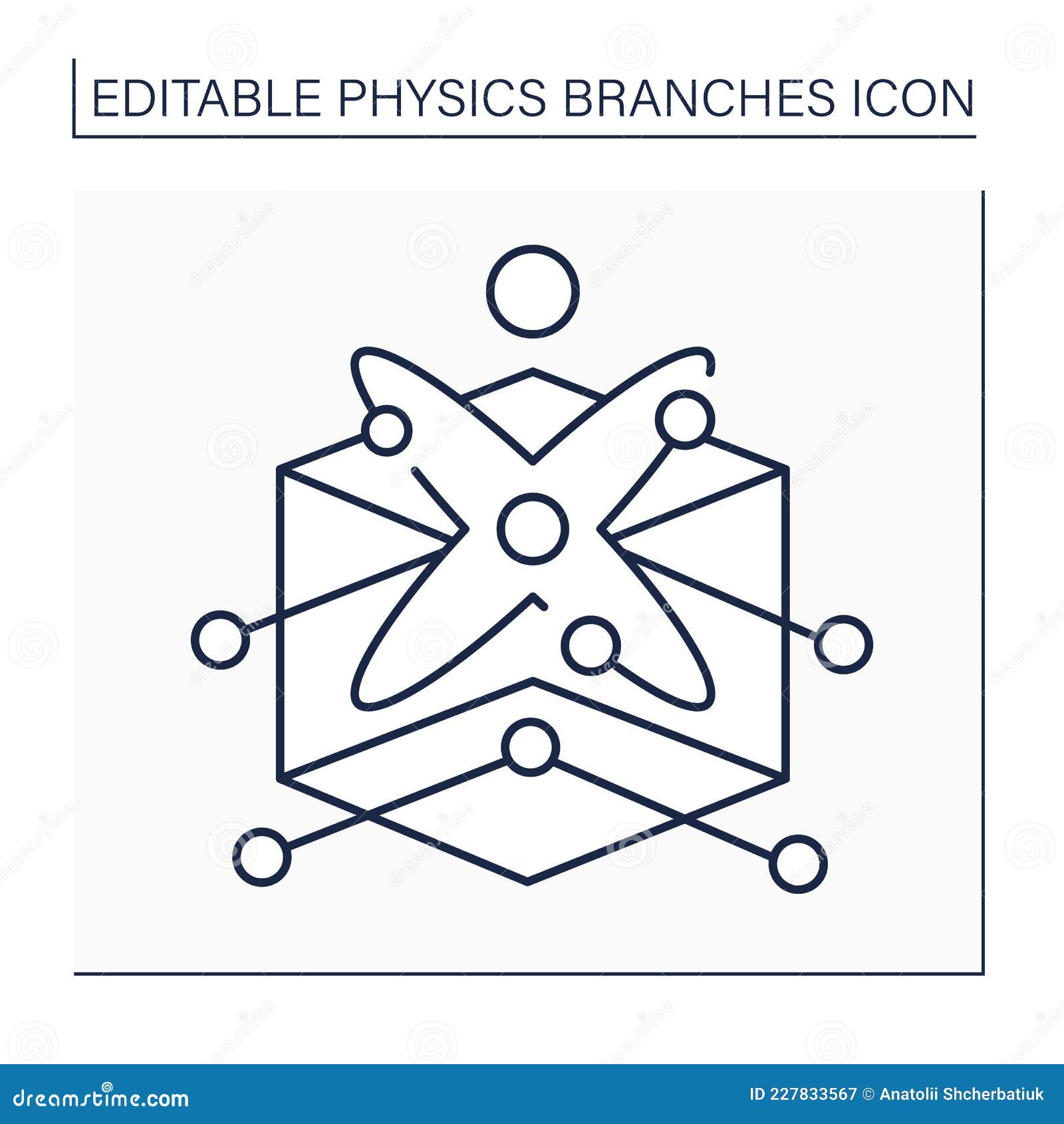 Solid-state Physics Line Icon Stock Vector - Illustration of experiment ...