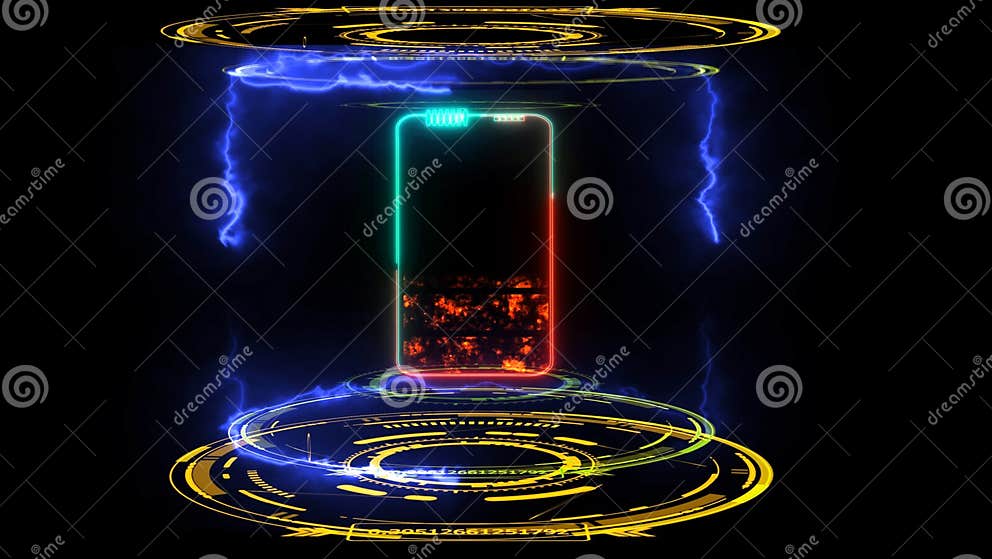 Solid State Powerful Battery in Digital Laboratory Border Loop Energy ...