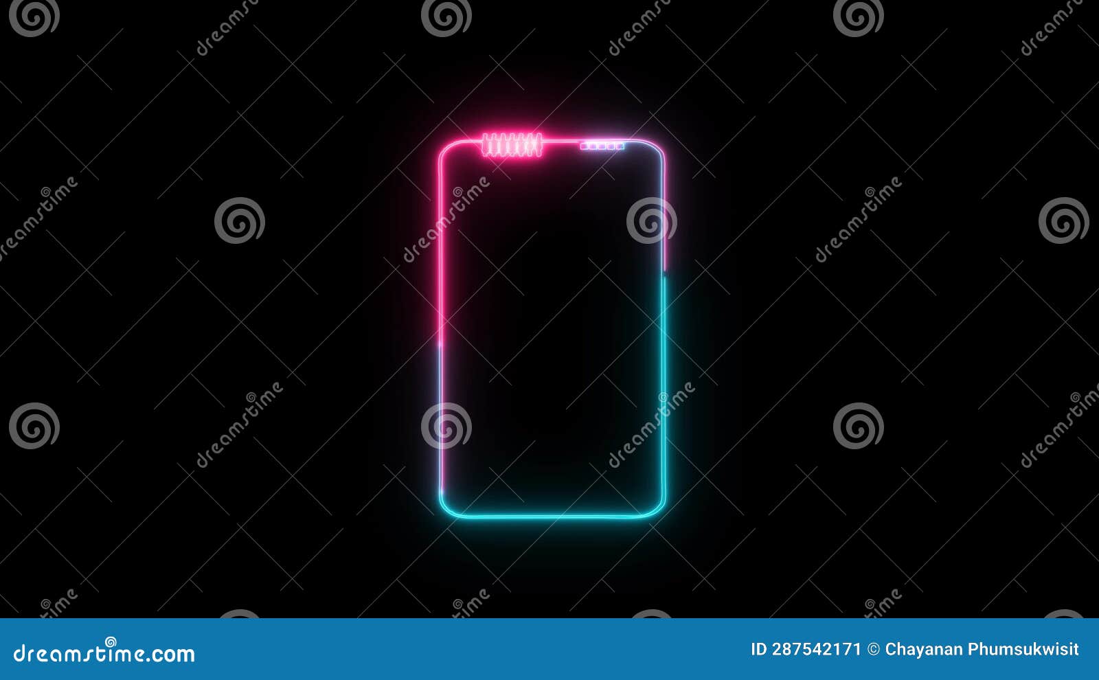 Solid State Powerful Battery Laser Border Pink Blue Loop Energy Stock ...