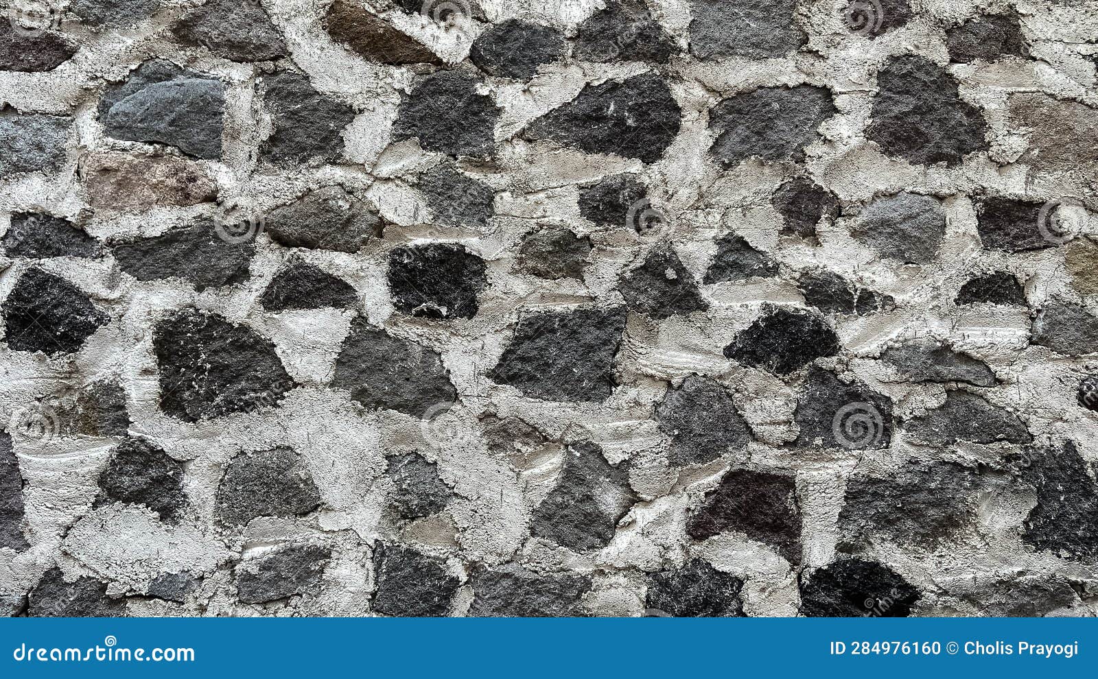 Solid Stone Walls Mixed with Cement Stock Photo - Image of textile ...