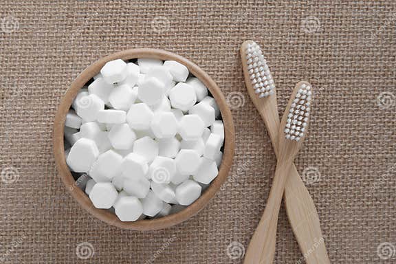 Solid toothpaste tablet stock photo. Image of zero, health - 285557128