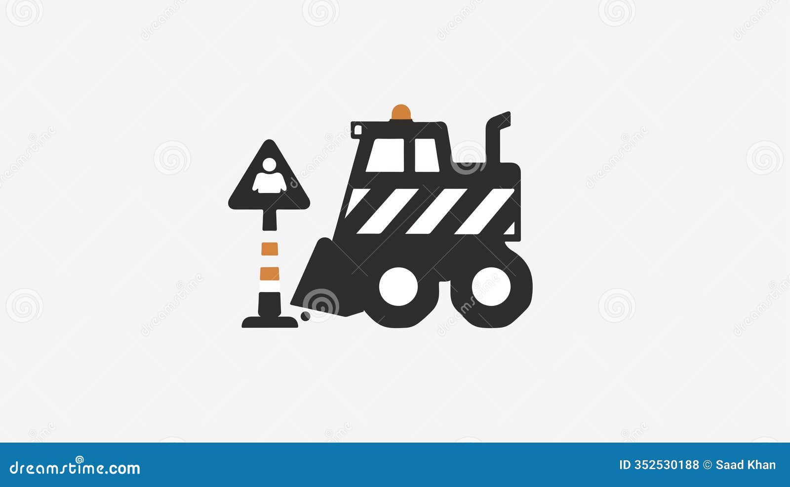 Solid Traffic-Related Road Work Icon for Professional Projects Stock Illustration - Illustration ...