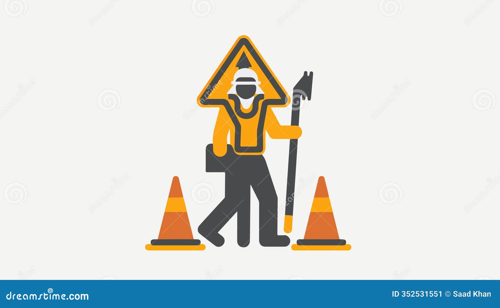 Solid Traffic-Related Road Work Icon for Professional Projects Stock Illustration - Illustration ...