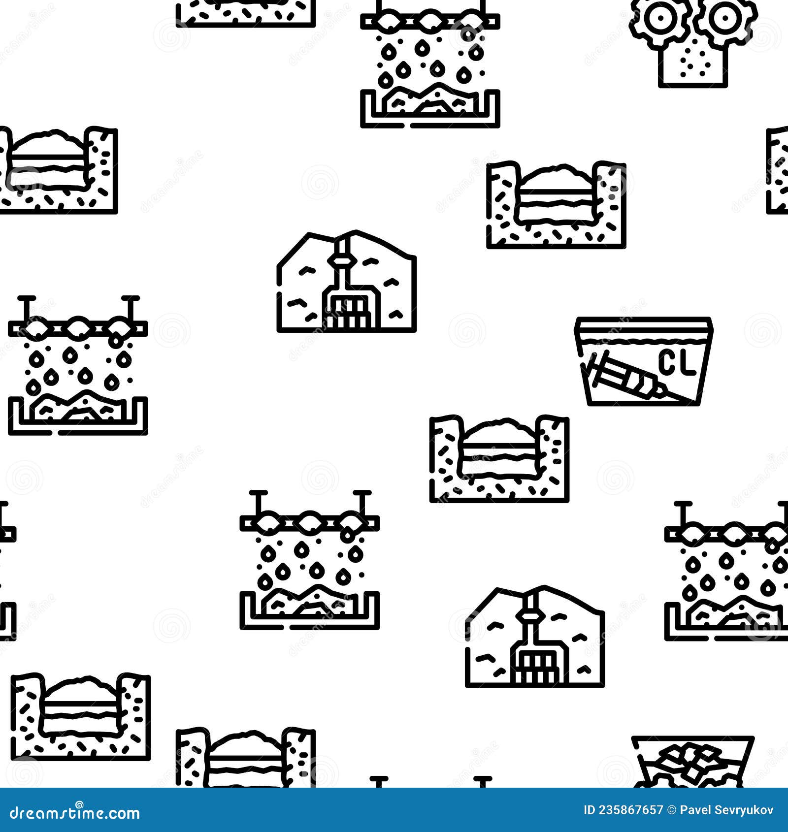 Solid Waste Management Steps With Processing And Disposal Outline ...