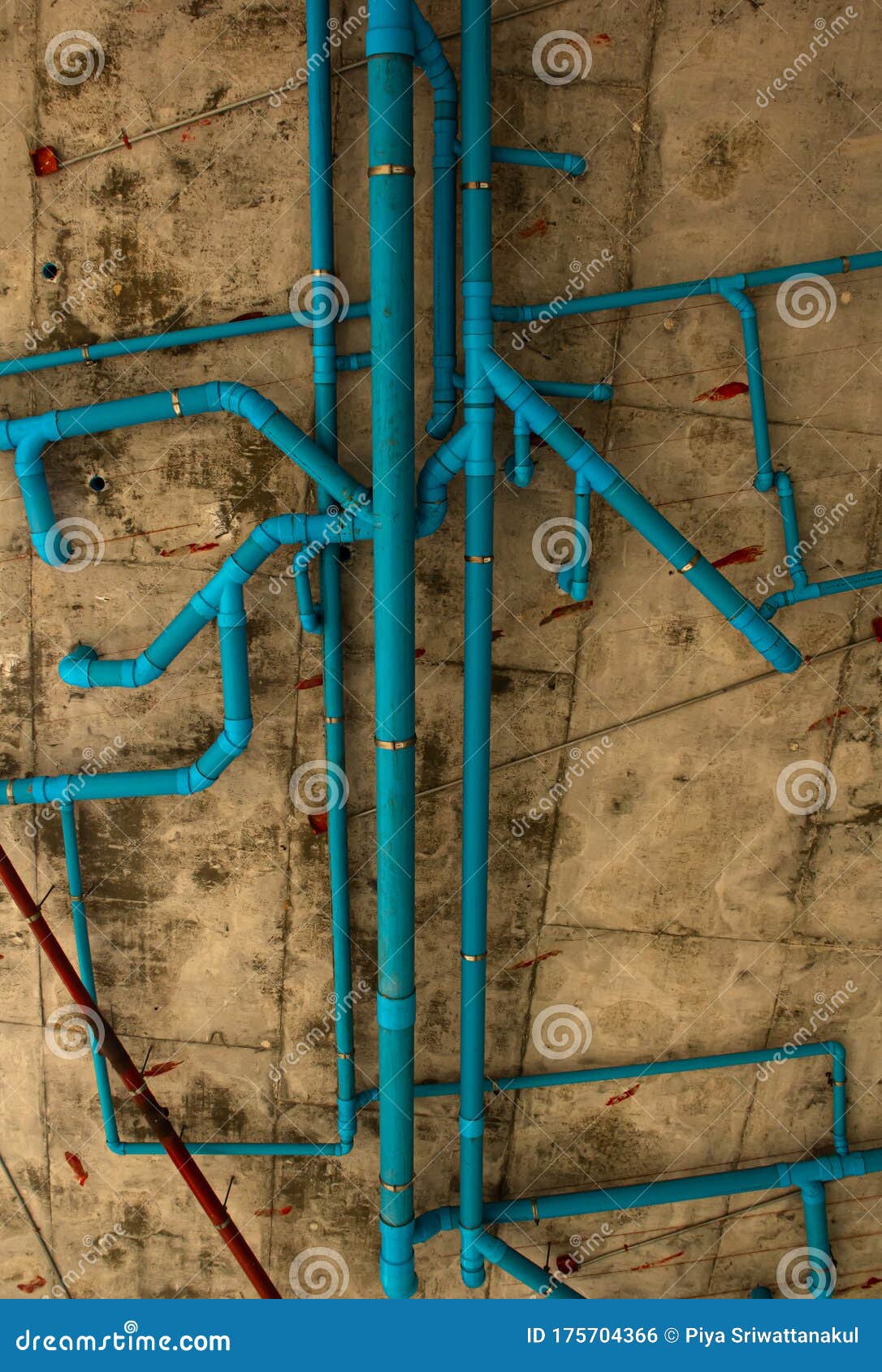 Solid Waste & Sanitary PVC Pipeline Stock Photo - Image of pipeline ...