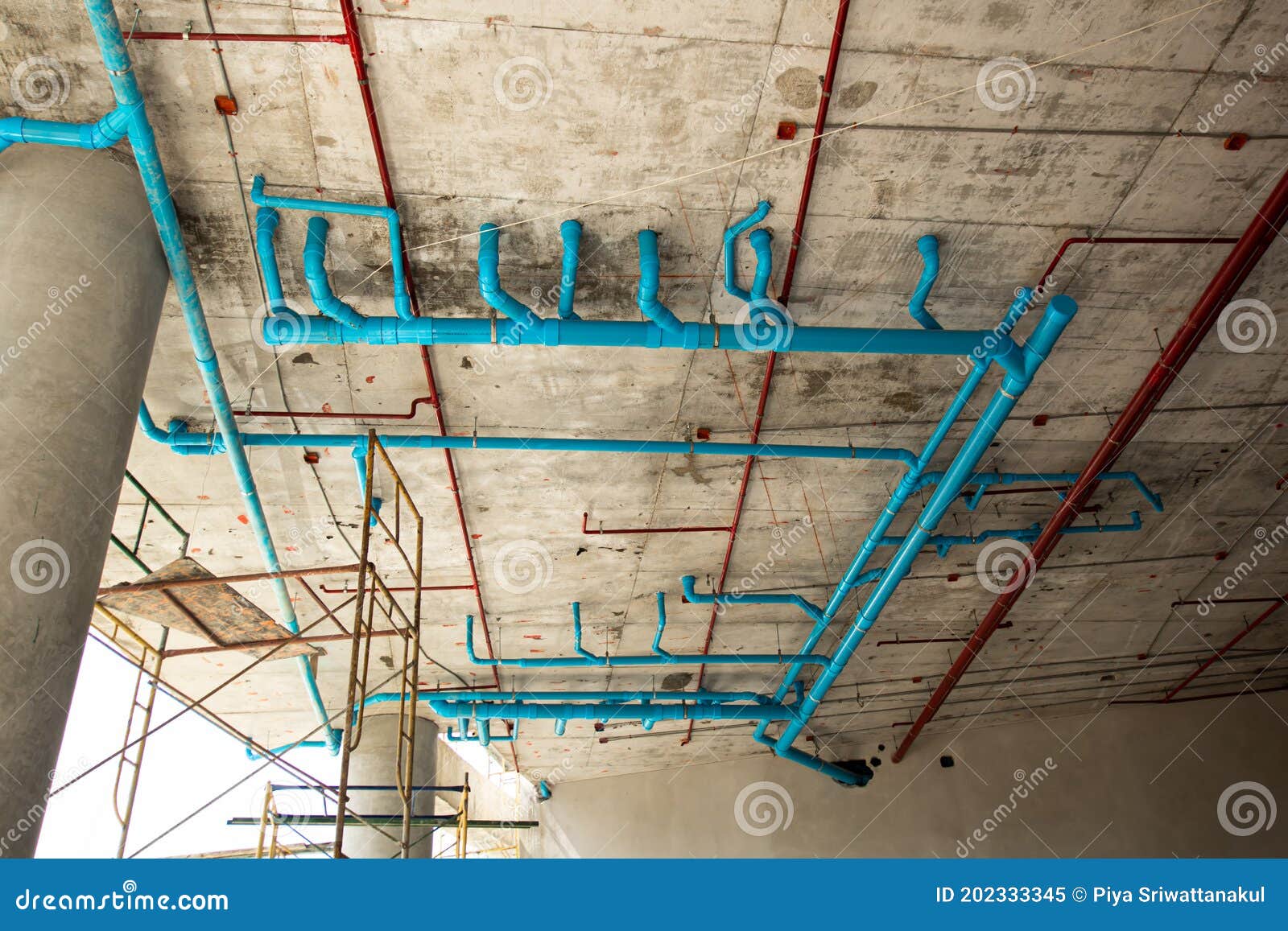 Solid Waste & Sanitary PVC Pipeline Stock Image - Image of industry ...
