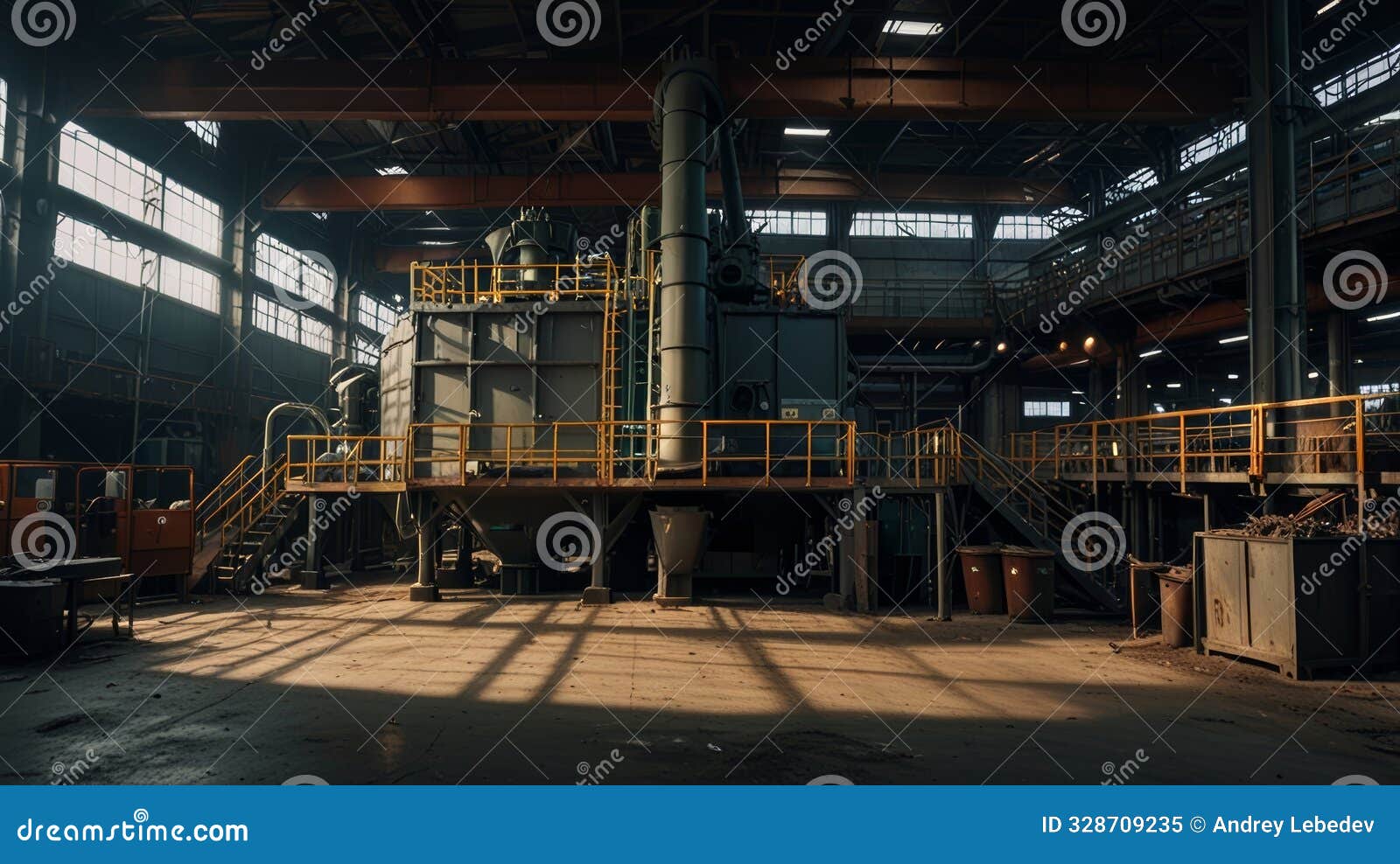 Solid Waste Sorting, Waste Recycling Plant Stock Image - Image of plant ...