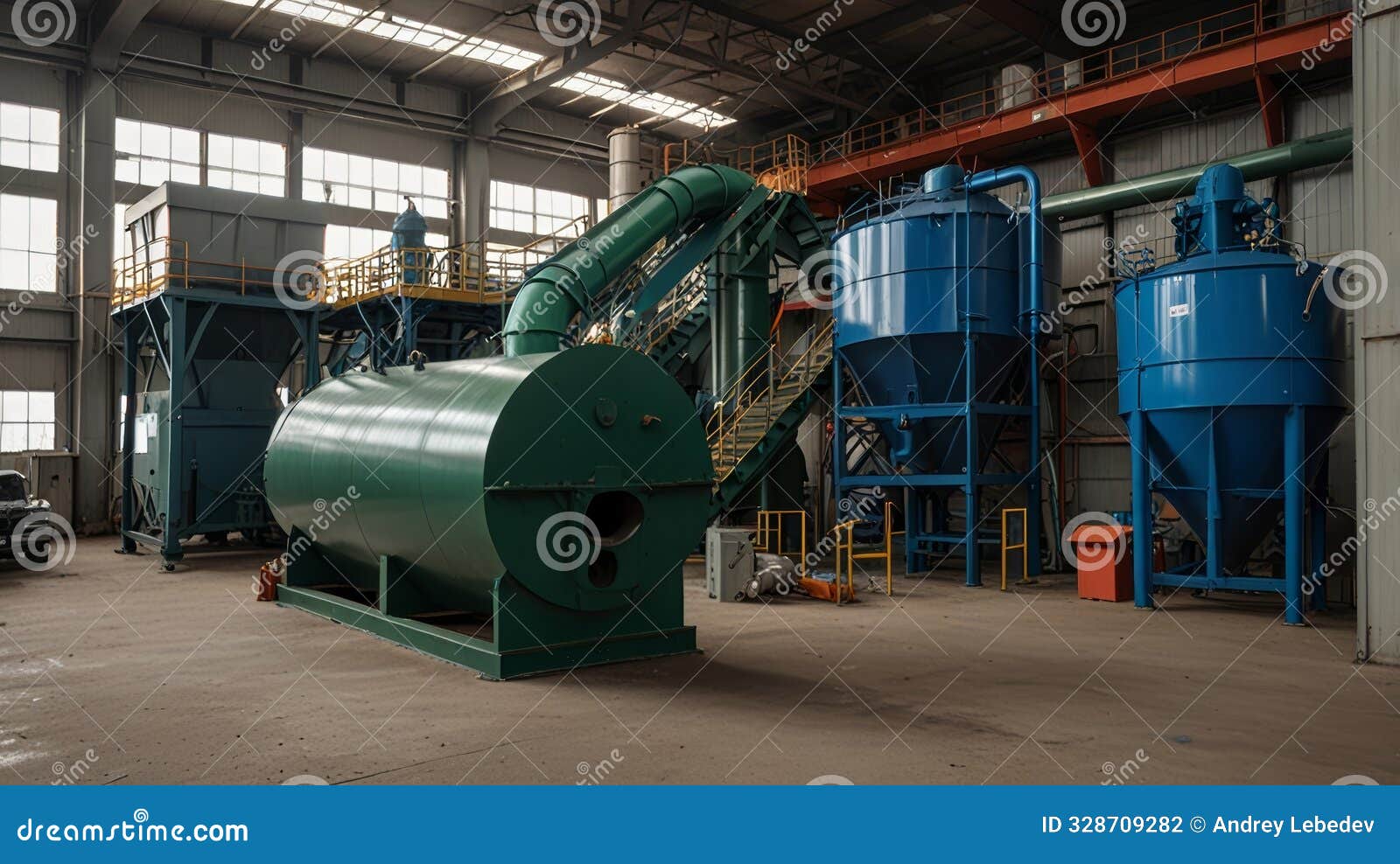Solid Waste Sorting, Waste Recycling Plant Stock Photo - Image of reuse ...
