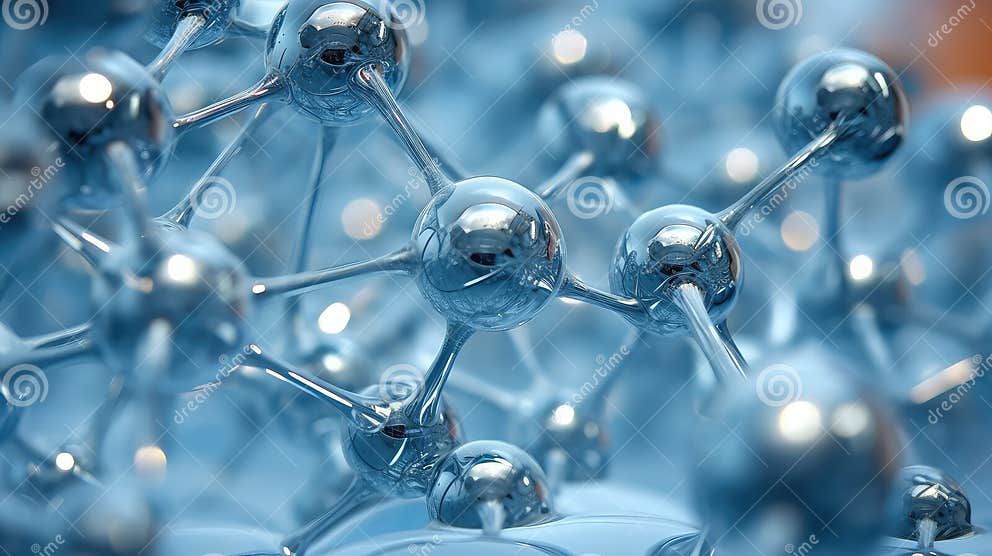 Solid water molecule stock illustration. Illustration of oxygen - 336055660