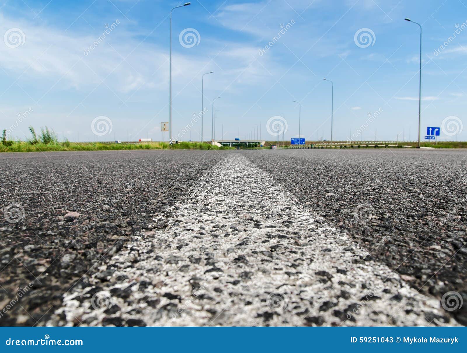 Solid White Line on Asphalt Road Closeup Stock Image - Image of paint ...